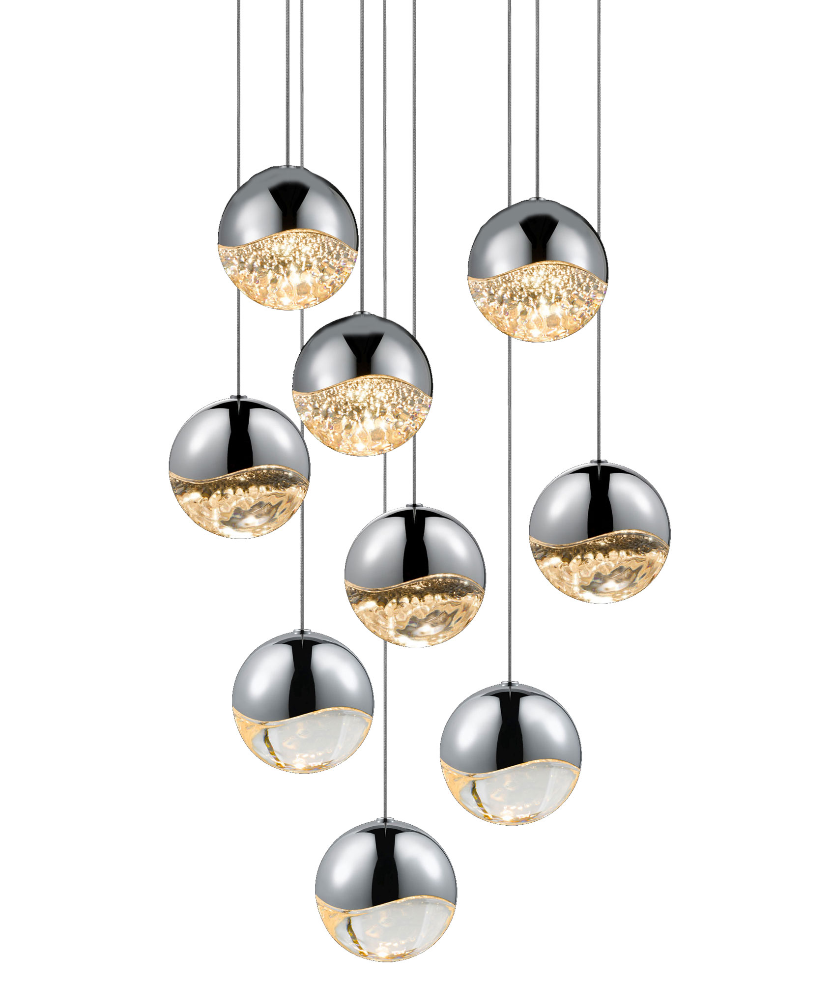 Grapes 9 Light Round Multi-Light Pendant by SONNEMAN - A Way of Light ...
