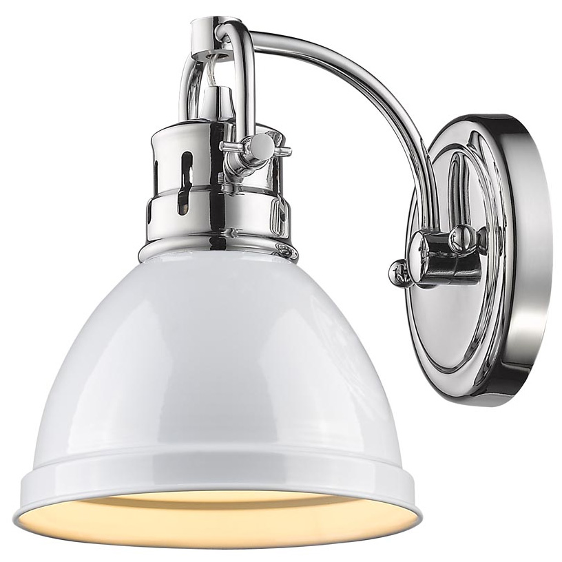 Duncan Wall Light by Golden Lighting | 3602-BA1 CH-WH | GLD364239