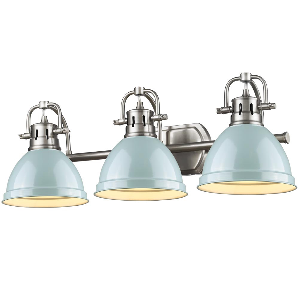 Duncan Bathroom Vanity Light by Golden Lighting | 3602-BA3 PW-SF ...