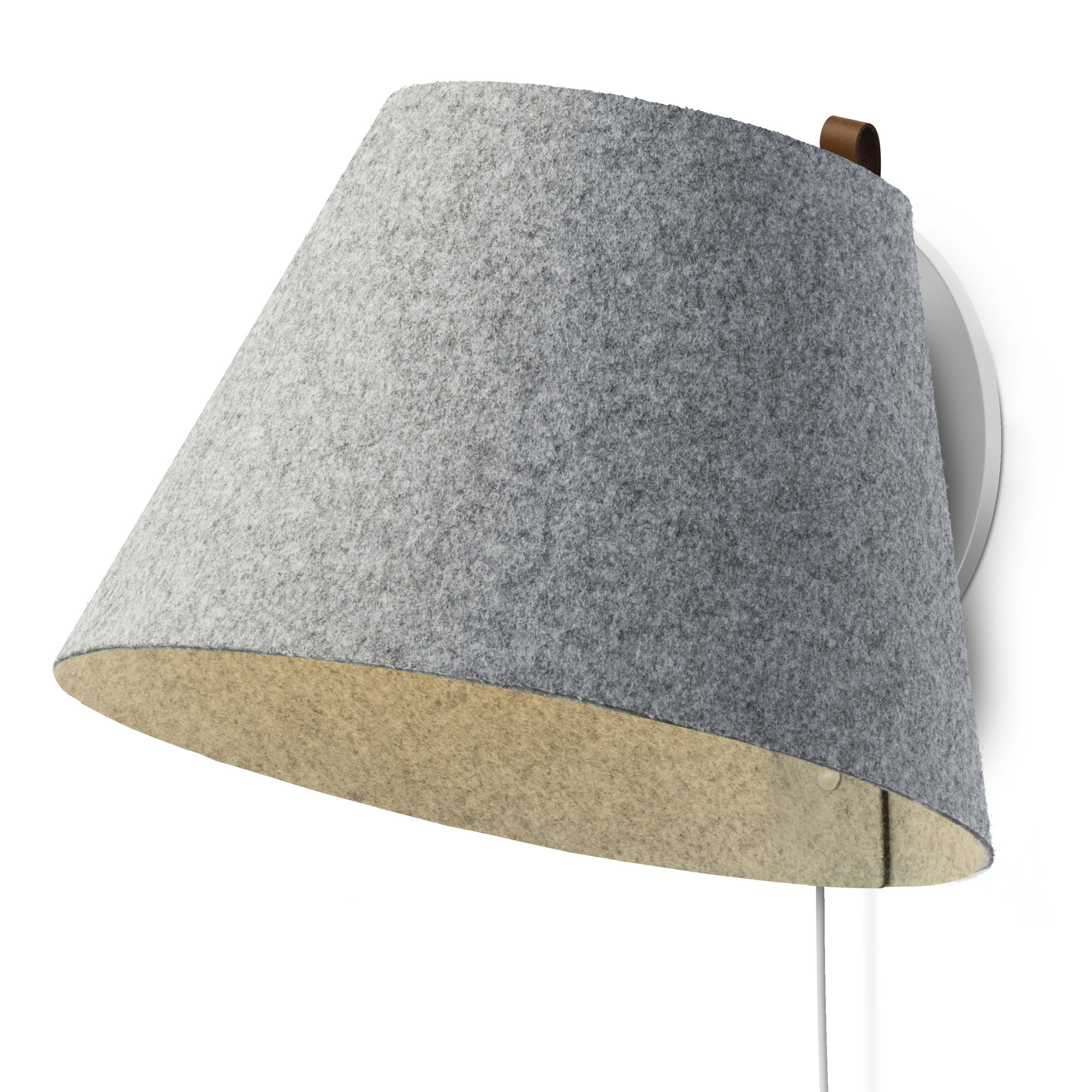 Lana Plug-in Wall Sconce by Pablo | LANA WALL LRG STN/GRY | PBL365861