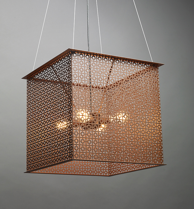 Clarus Square Exposed Geometric Cutout Pendant by UltraLights | 14317 ...