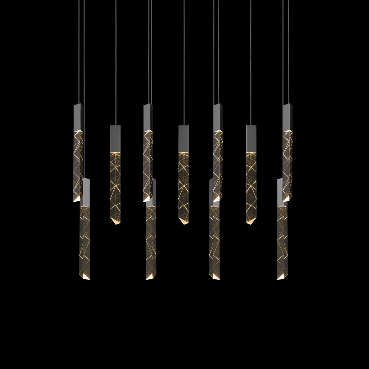 Trinity 11-Light Linear Pendant by SONNEMAN - A Way of Light | 2958.01