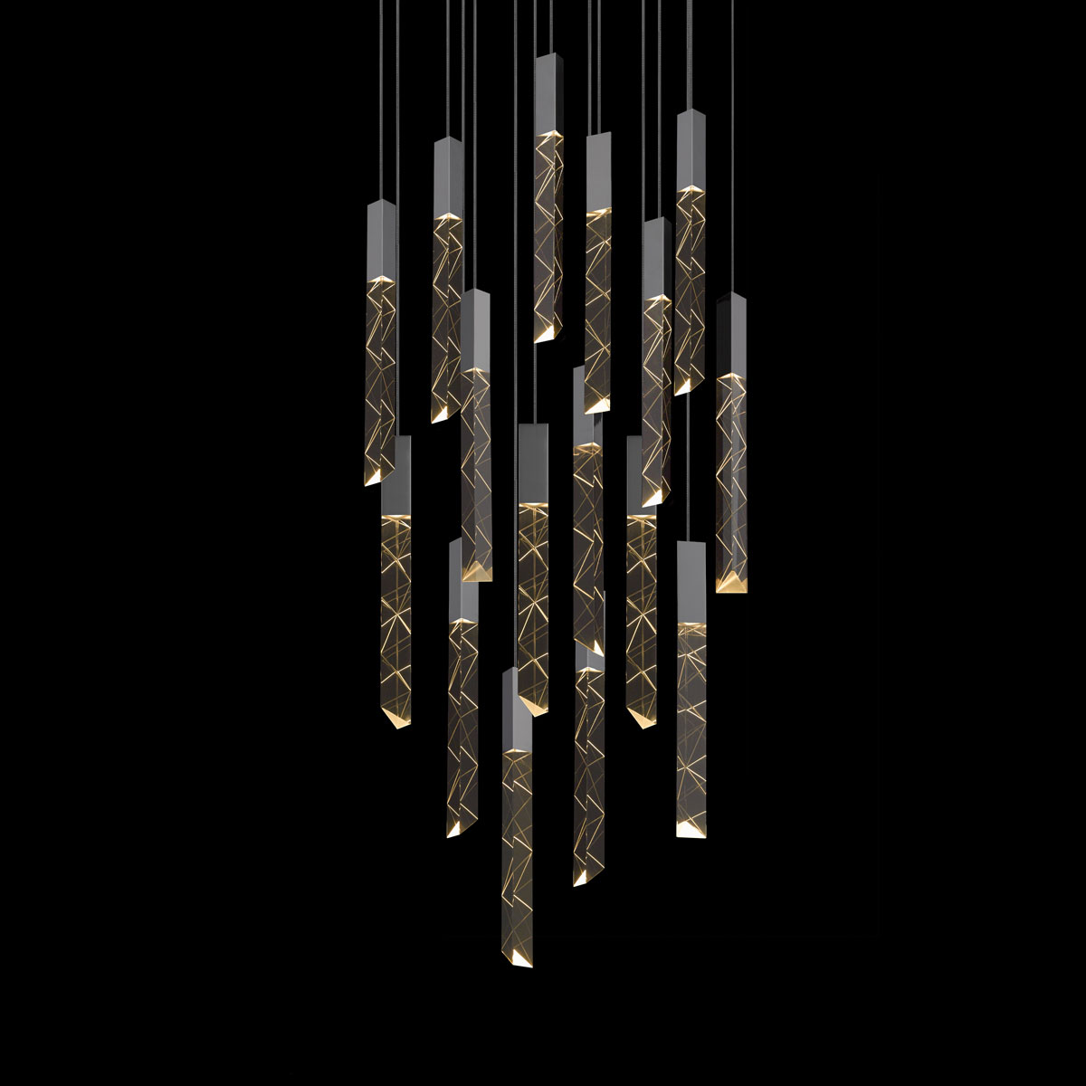 Trinity Square 16-Light Pendant by SONNEMAN - A Way of Light | 2959.01