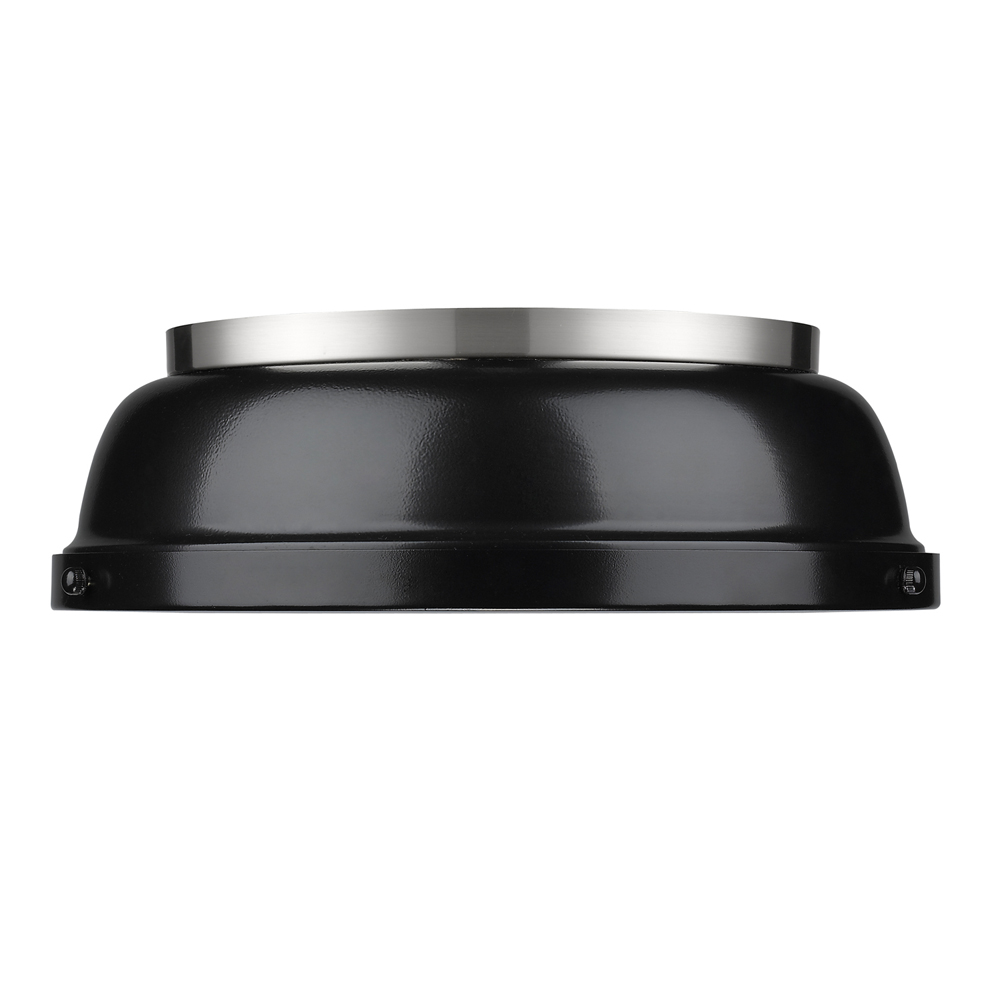 Duncan Ceiling Light Fixture by Golden Lighting | 3602-14 PW-BK | GLD461770