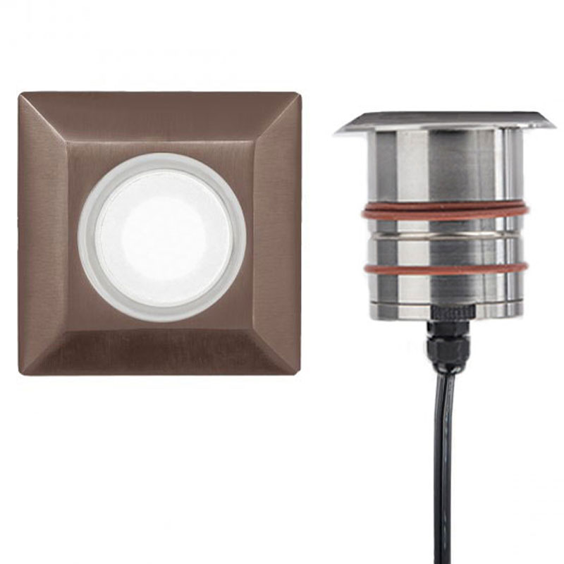 Square 2 Inch Recessed In-Ground Light 12V by WAC Lighting | 2051-30BS ...