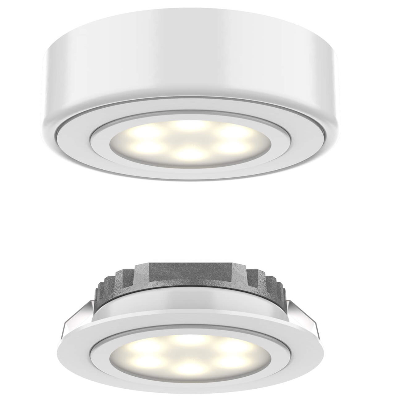 Duo-Puck 2-in-1 Puck Light 12V by DALS Lighting | 4005FR-WH | DLS472922