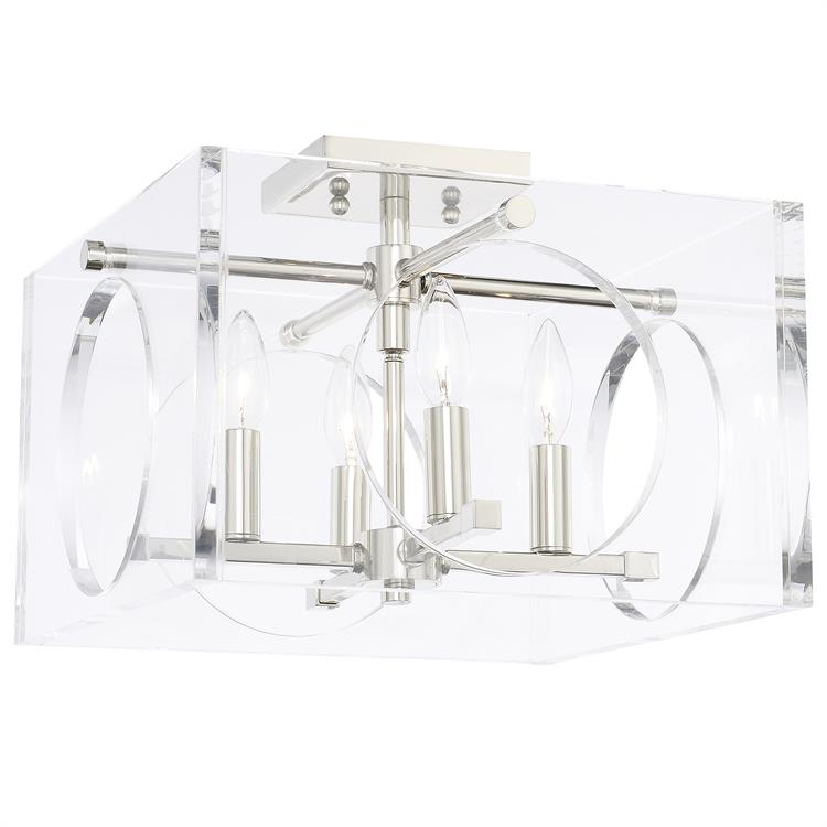 Drake Ceiling Light Fixture by Crystorama | 8870-PN