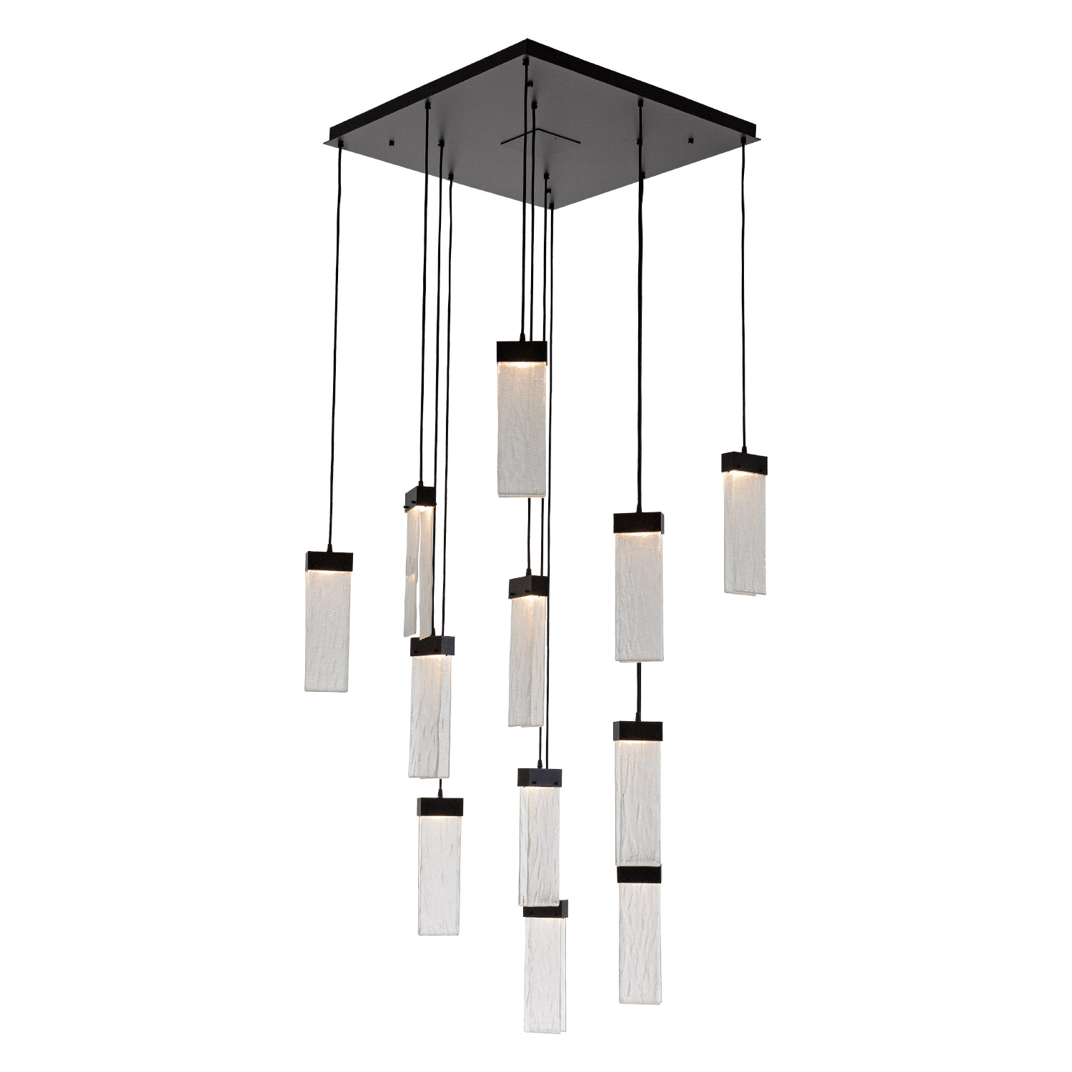 Parallel Square Multi Light Pendant by Hammerton Studio | CHB0042-12-MB ...