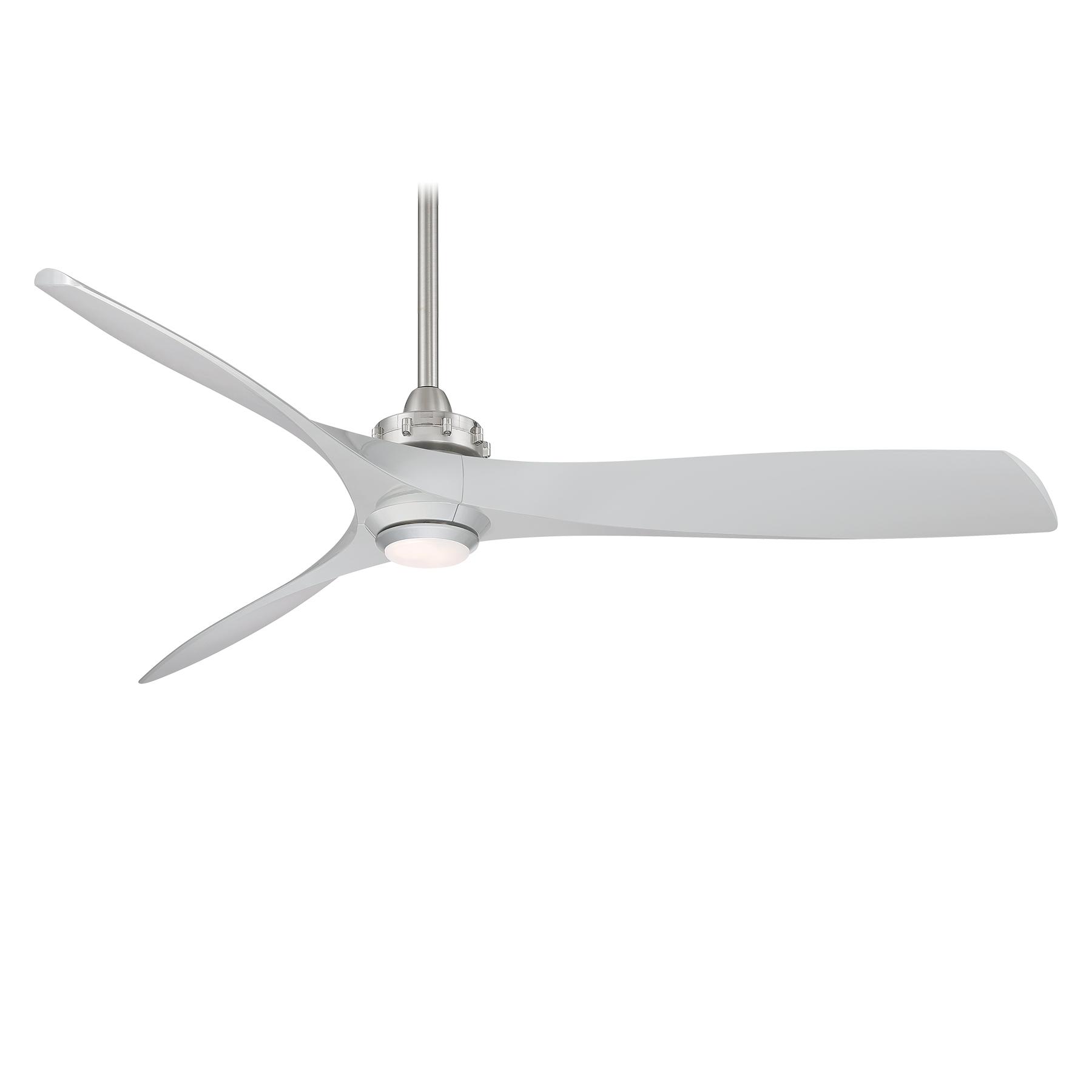 Aviation Ceiling Fan with Light by Minka Aire | F853L-BN/SL | MKA536127