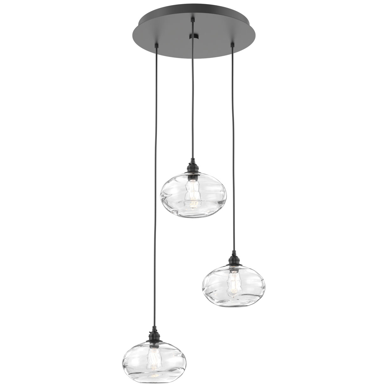 Coppa Round Multi Light Pendant by Hammerton Studio | CHB0036-03-FB-OC ...