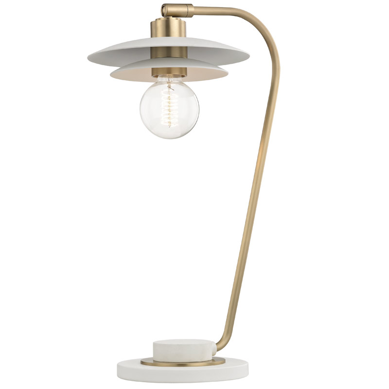 Milla Table Lamp by Mitzi | HL175201-AGB/WH | MTZ575191