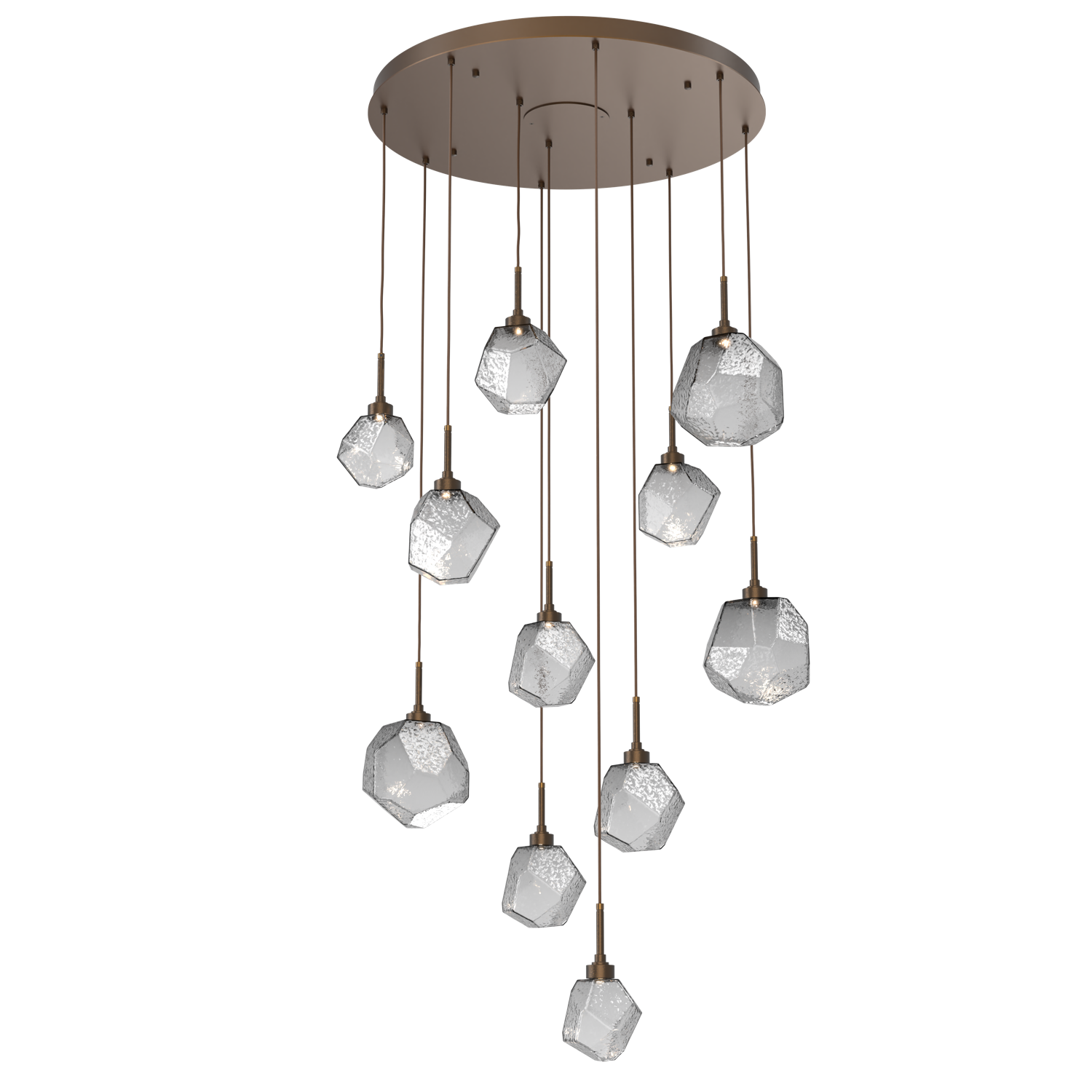 Gem Round Multi Light Pendant by Hammerton Studio | CHB0039-11-FB-S-C01 ...