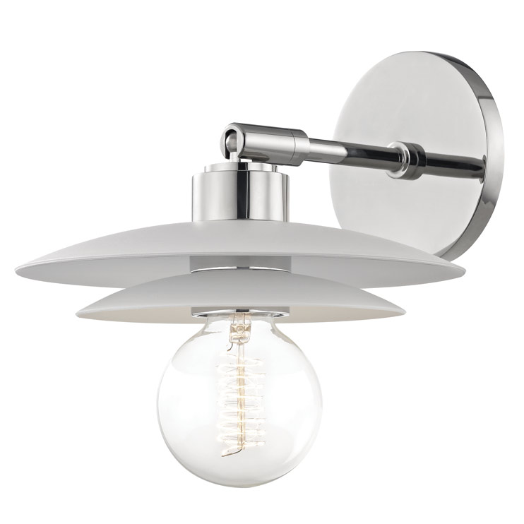 Milla Wall Light by Mitzi | H175101S-PN/WH