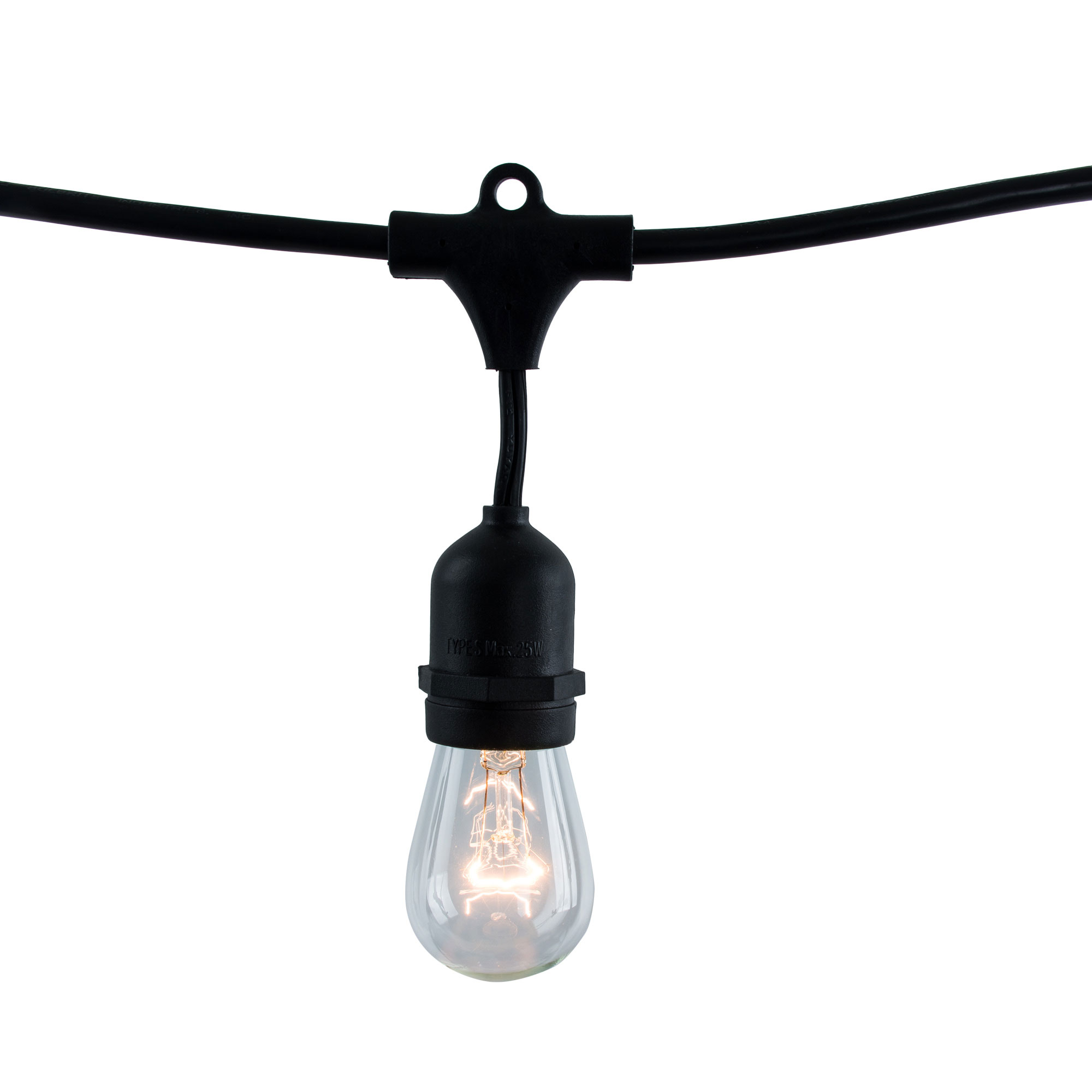 String Light Set S14 Med Base 14 Foot 10 Socket by Bulbrite | 810006 ...