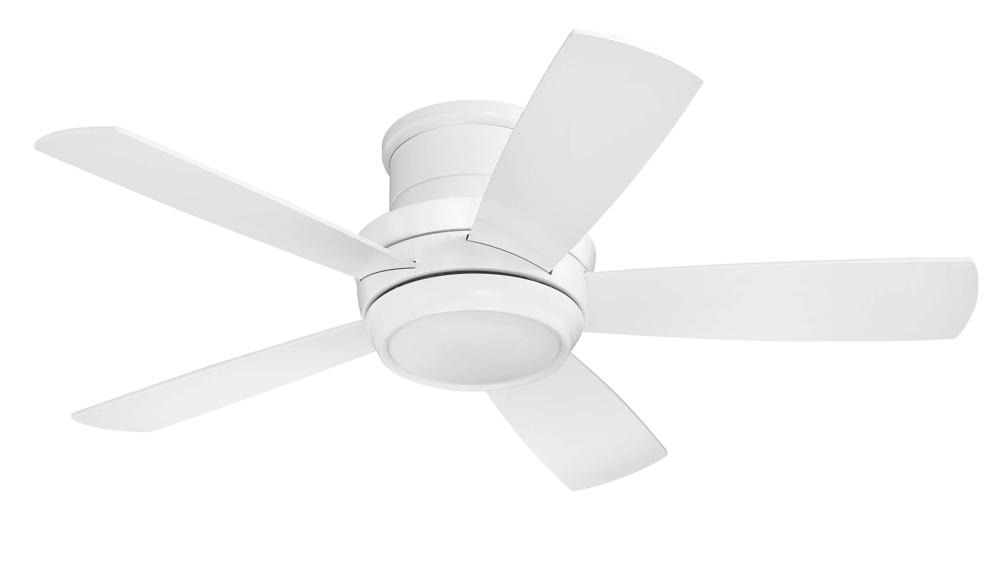 Tempo Hugger Ceiling Fan with Light by Craftmade | TMPH44W5 | CRF585996