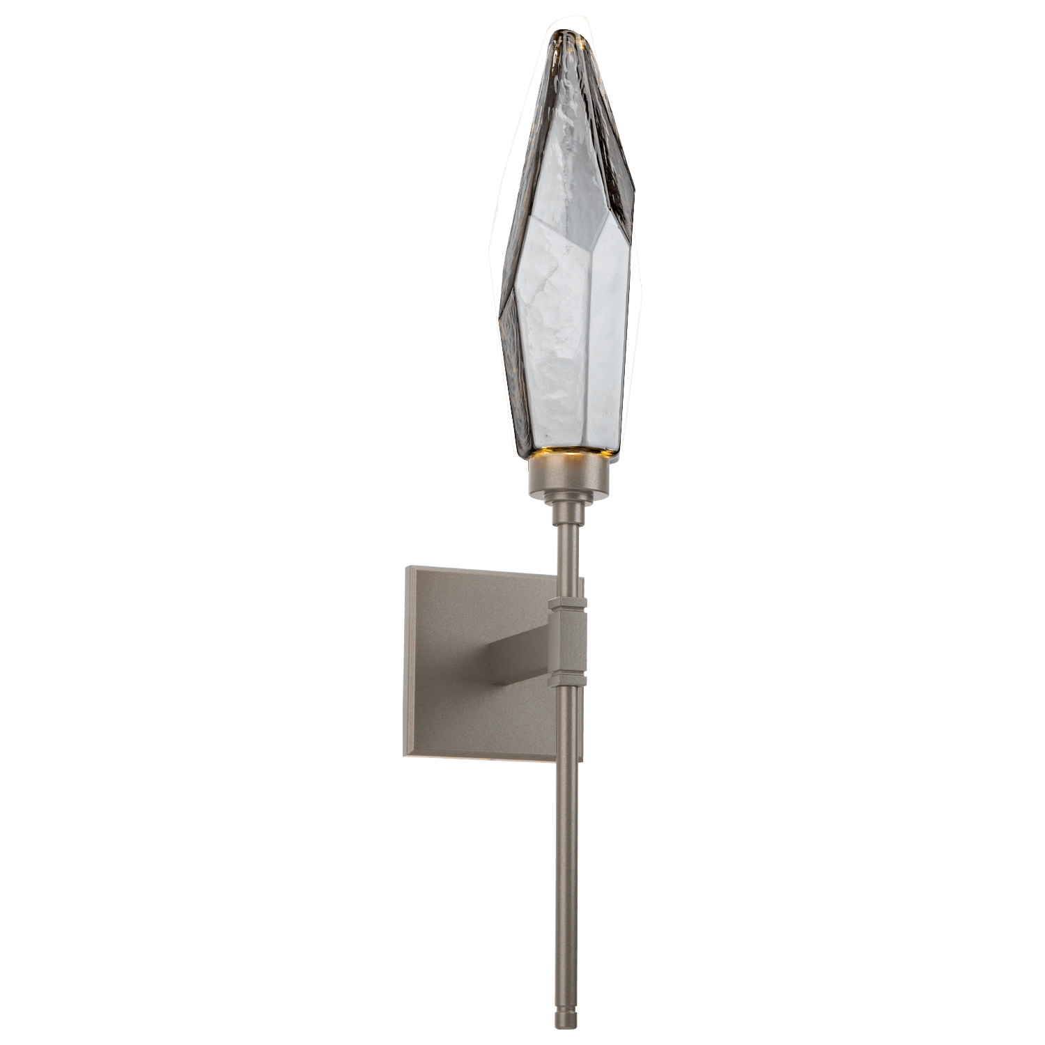 Rock Crystal Wall Sconce by Hammerton Studio | IDB0050-07-BS-CS-L1 ...