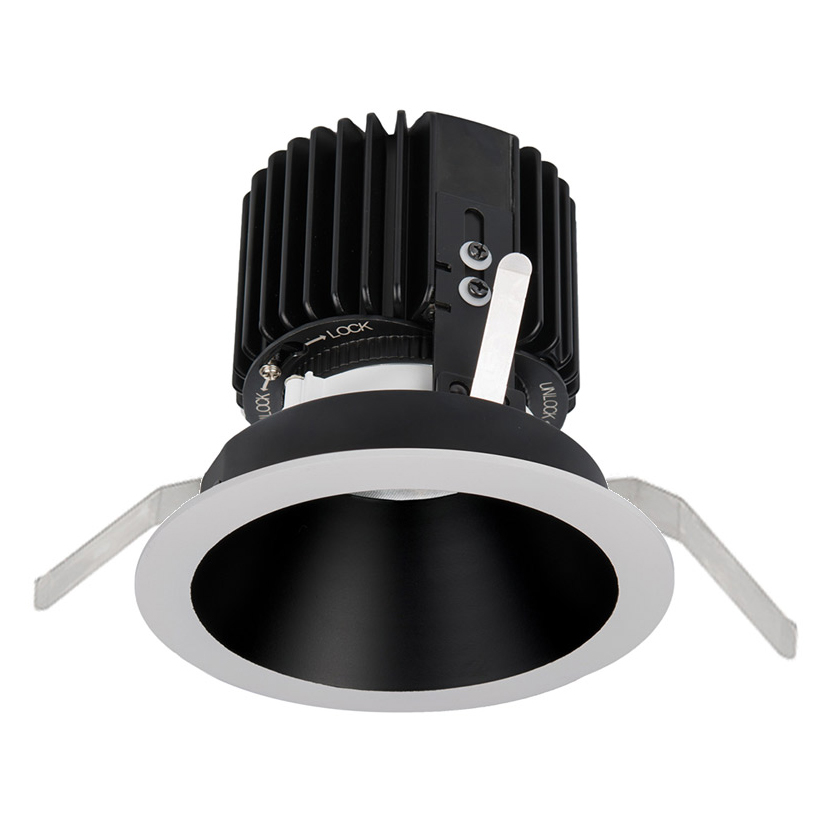Volta 4.5IN Round Downlight Trim by WAC Lighting | R4RD2T-N827-BKWT | WAC590673