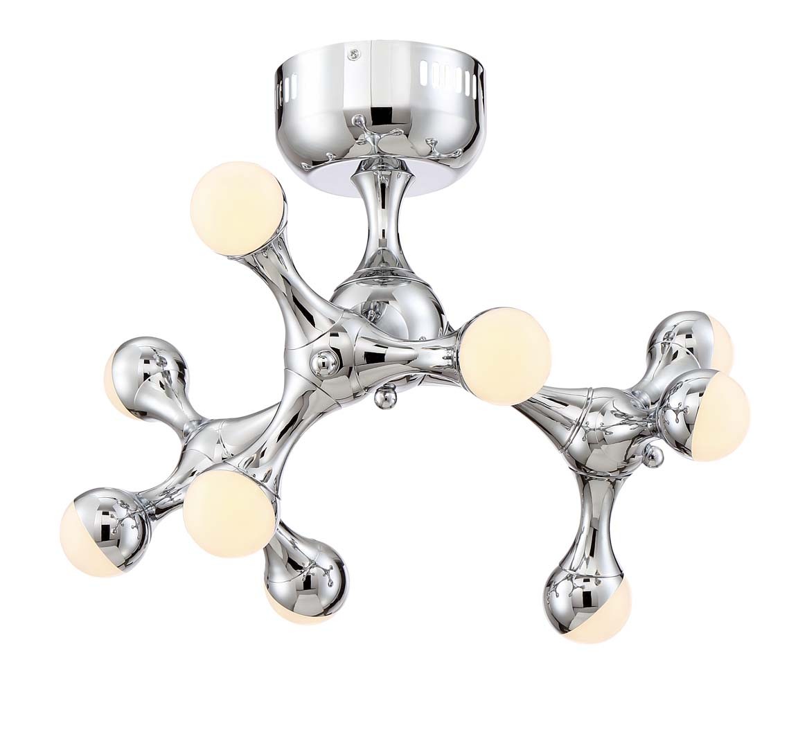 Molecule Ceiling Light Fixture by Zeev Lighting | FM60042/LED/CH ...