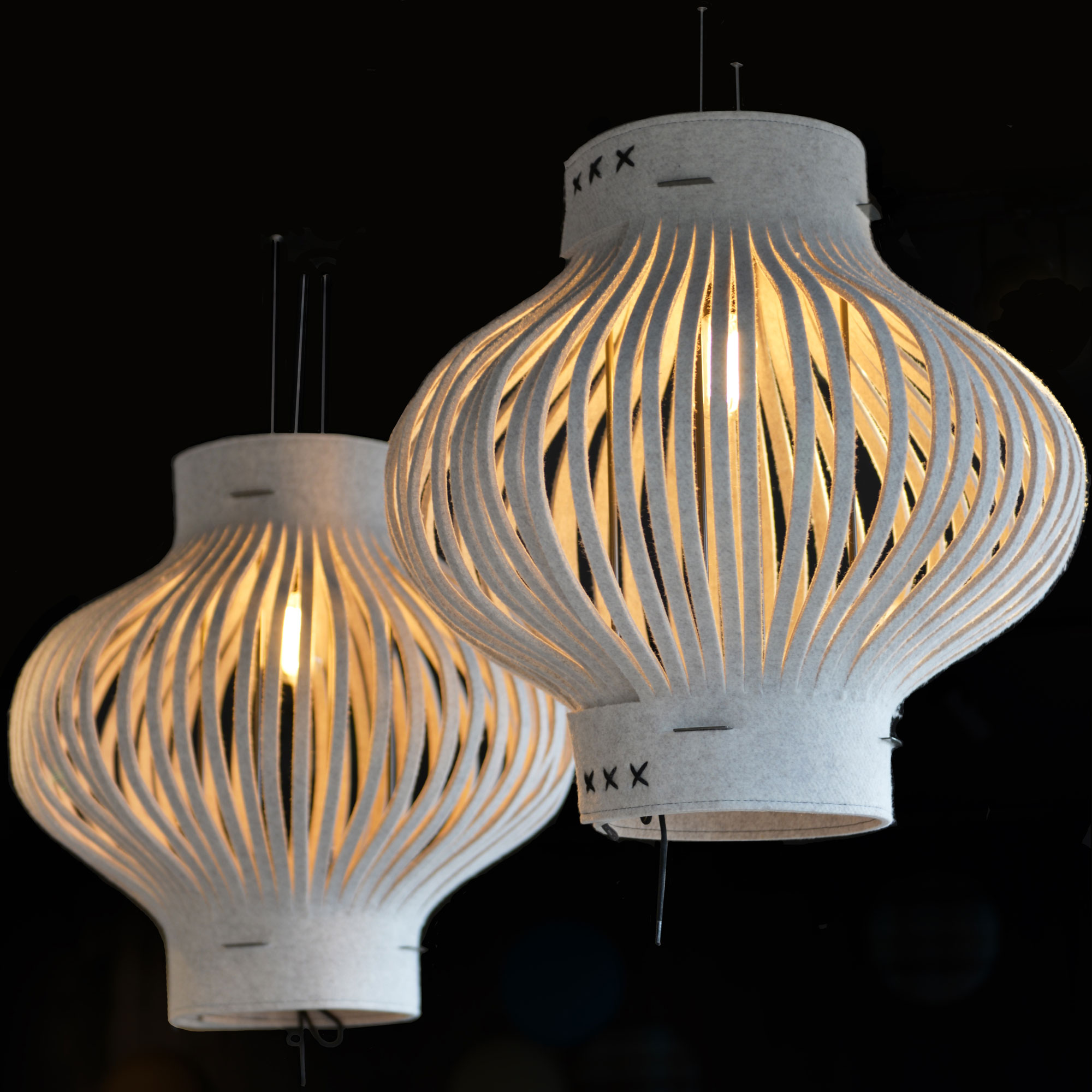 BuzziLight Mono Pendant by BuzziSpace | BZLIGHT-MONO-L-BK-63-WH | BZZ593379