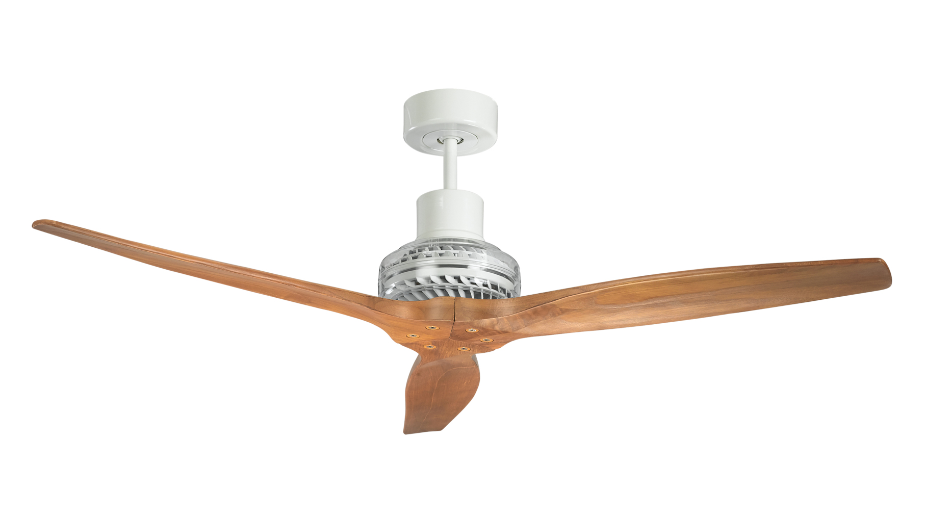 Propeller White Ceiling Fan by Star Fans | PROPEL-WHT-NAT2-52 | SFN597160