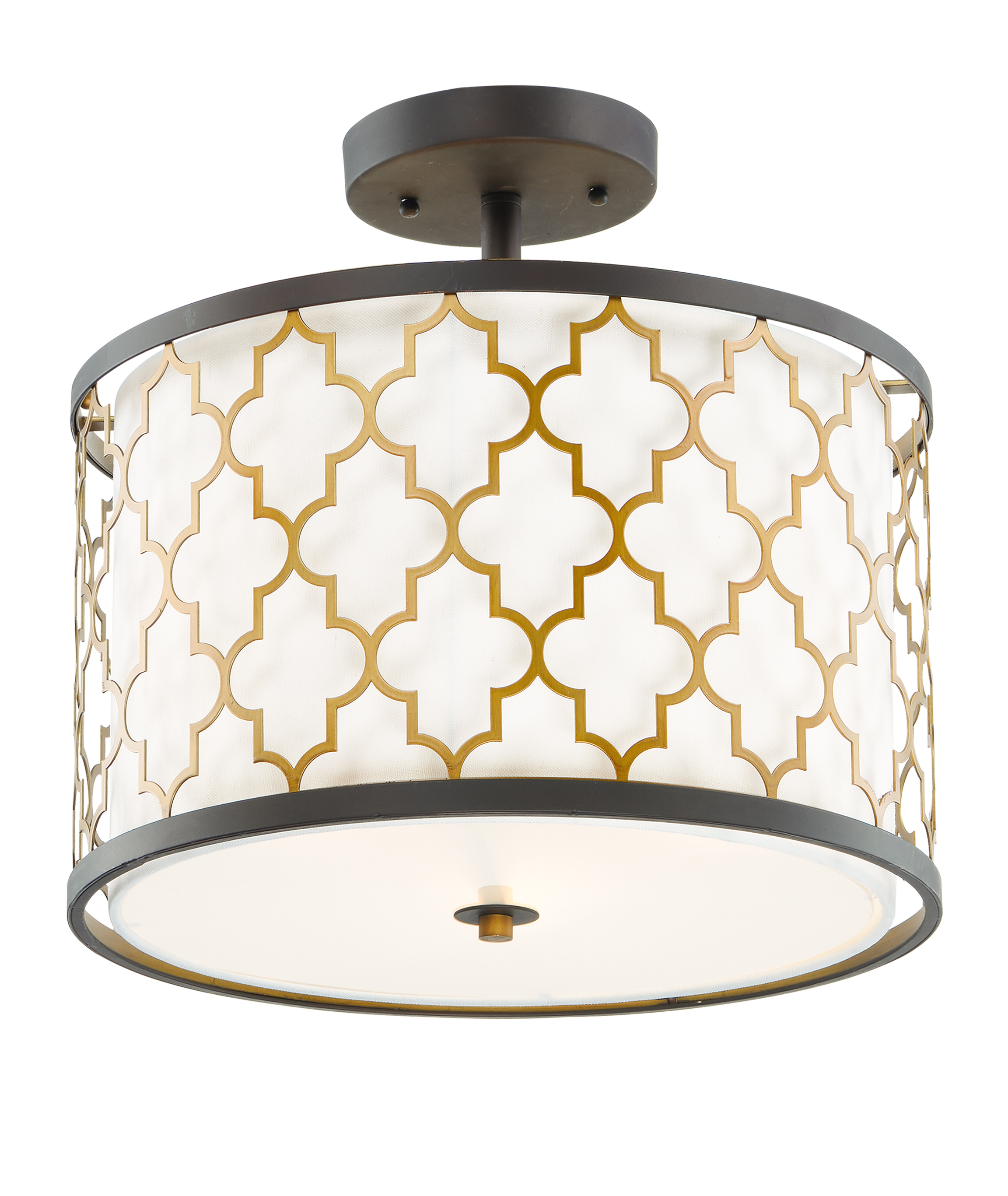 Crest Semi Flush Ceiling Light Fixture by Maxim Lighting | 20291WLOIAB | MAX605123