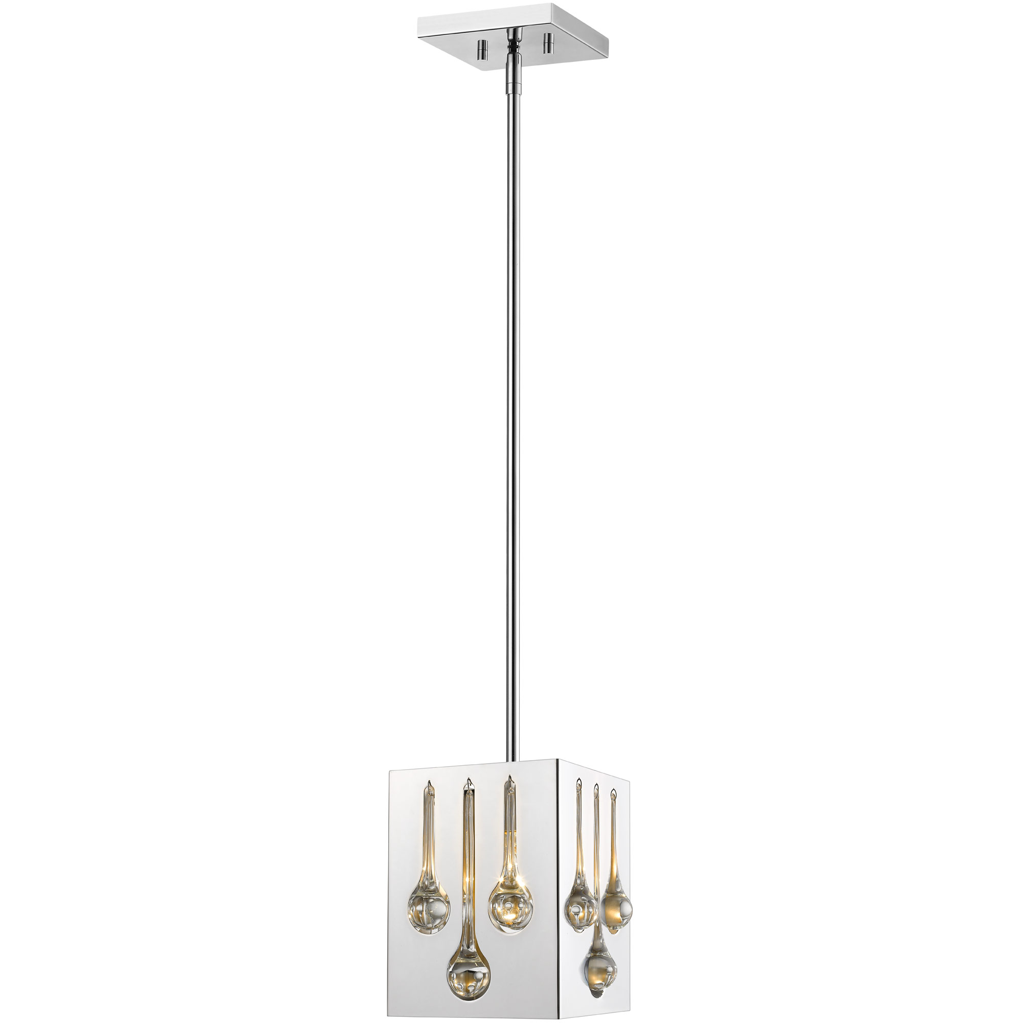 Oberon Square Mini Pendant by Z-Lite | 453SQMP-CH | ZLT609039