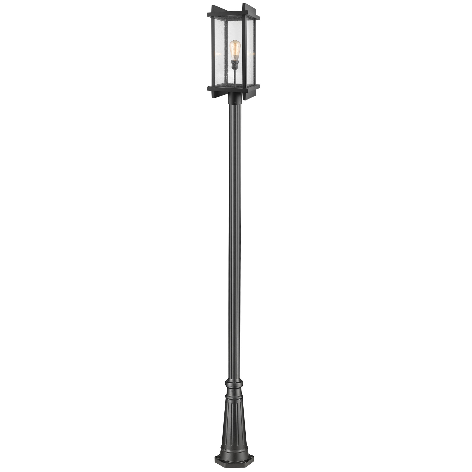 Fallow Outdoor Post Light with Round Post/Hexagon Base by Z-Lite ...