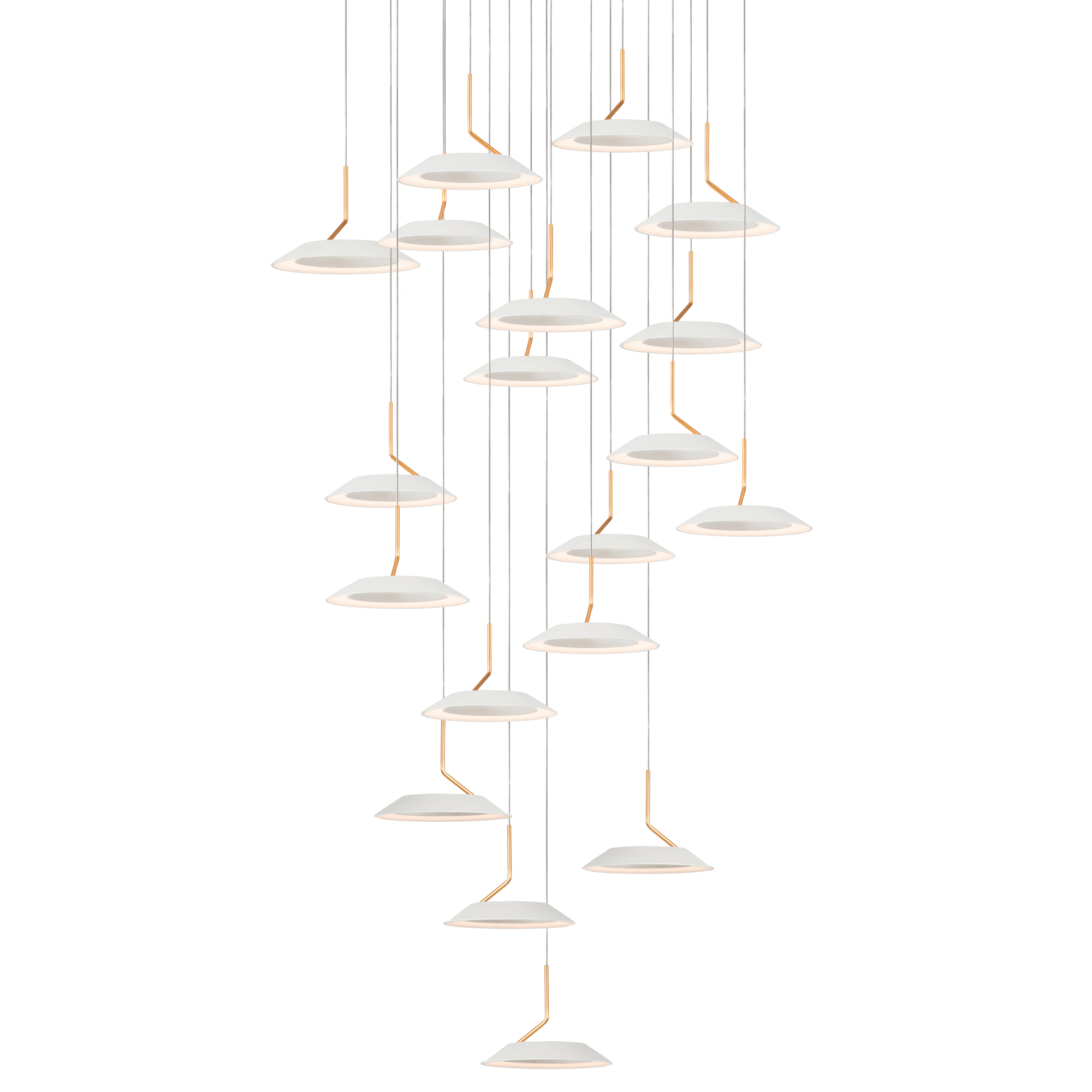 Royyo Circular Multi Light Pendant by Koncept Lighting | RYP-C19-SW-MWG ...