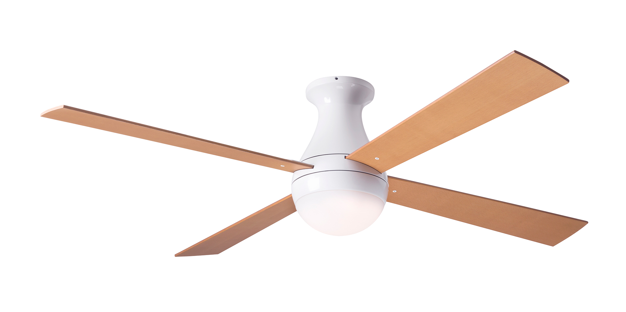 Ball Flush Ceiling Fan with Light by Modern Fan Co. | BAL-FM-GW-52-MP ...