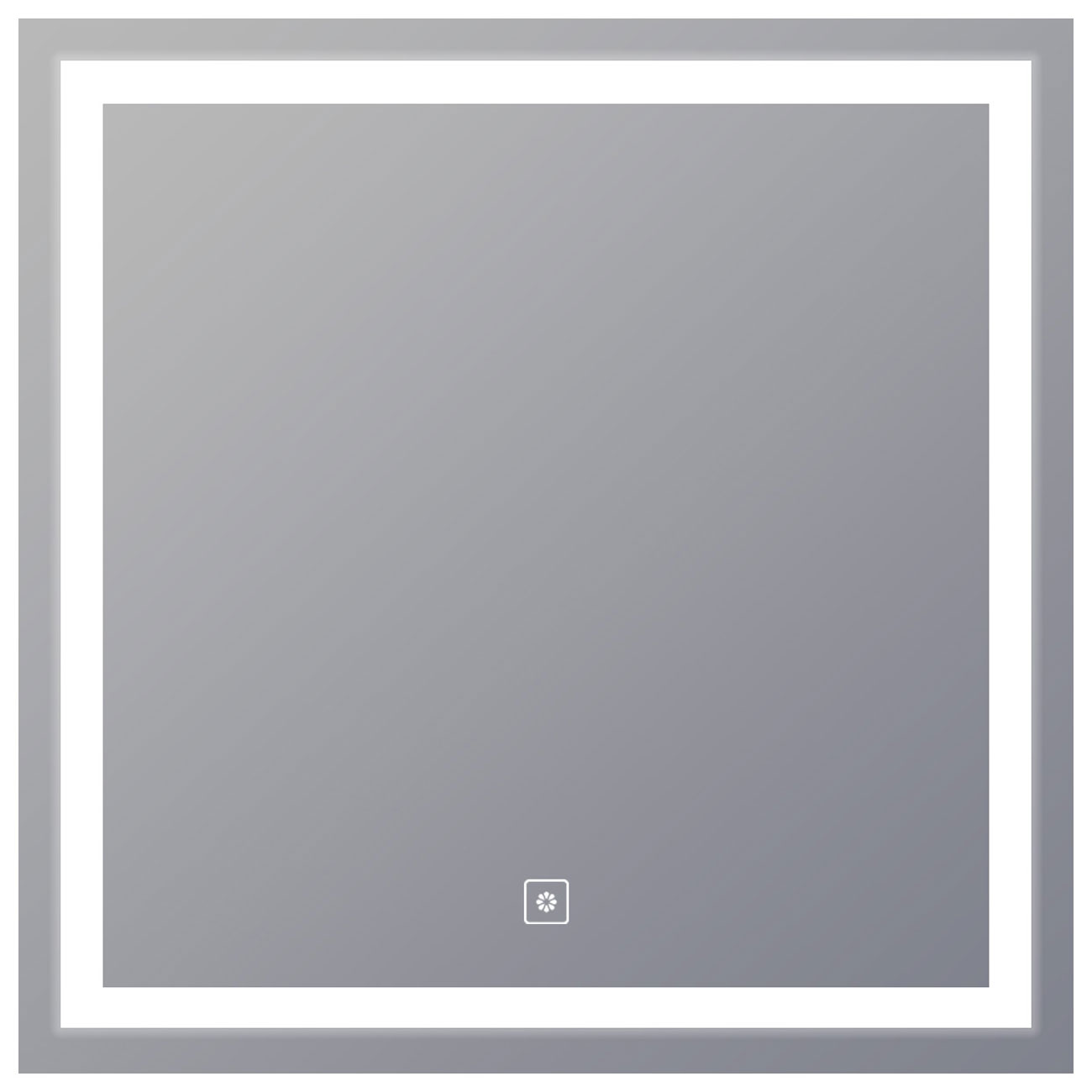Integrity Square Lighted Mirror with Ava Dimming by Electric Mirror ...
