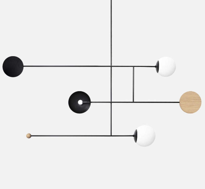 Astro Mobile Light No. 3 by Andrew Neyer | AML-03-BLK-36IN | ANA619940