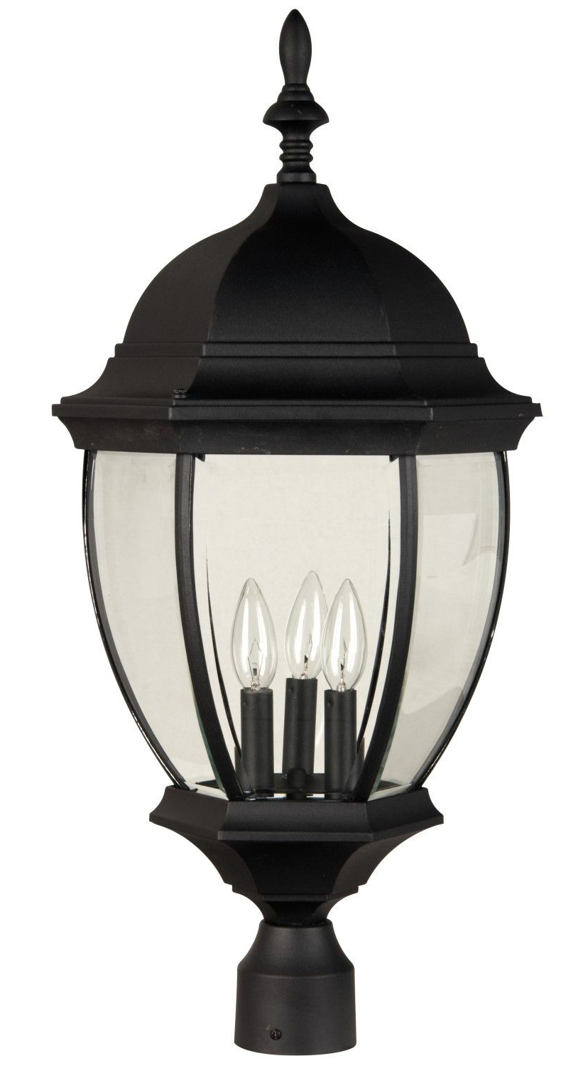 Bent Glass 585 Outdoor Post Light by Craftmade | Z585-TB