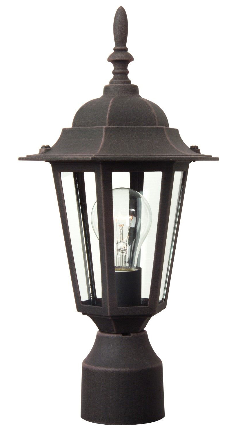 Straight Glass Outdoor Post Light by Craftmade | Z255-RT