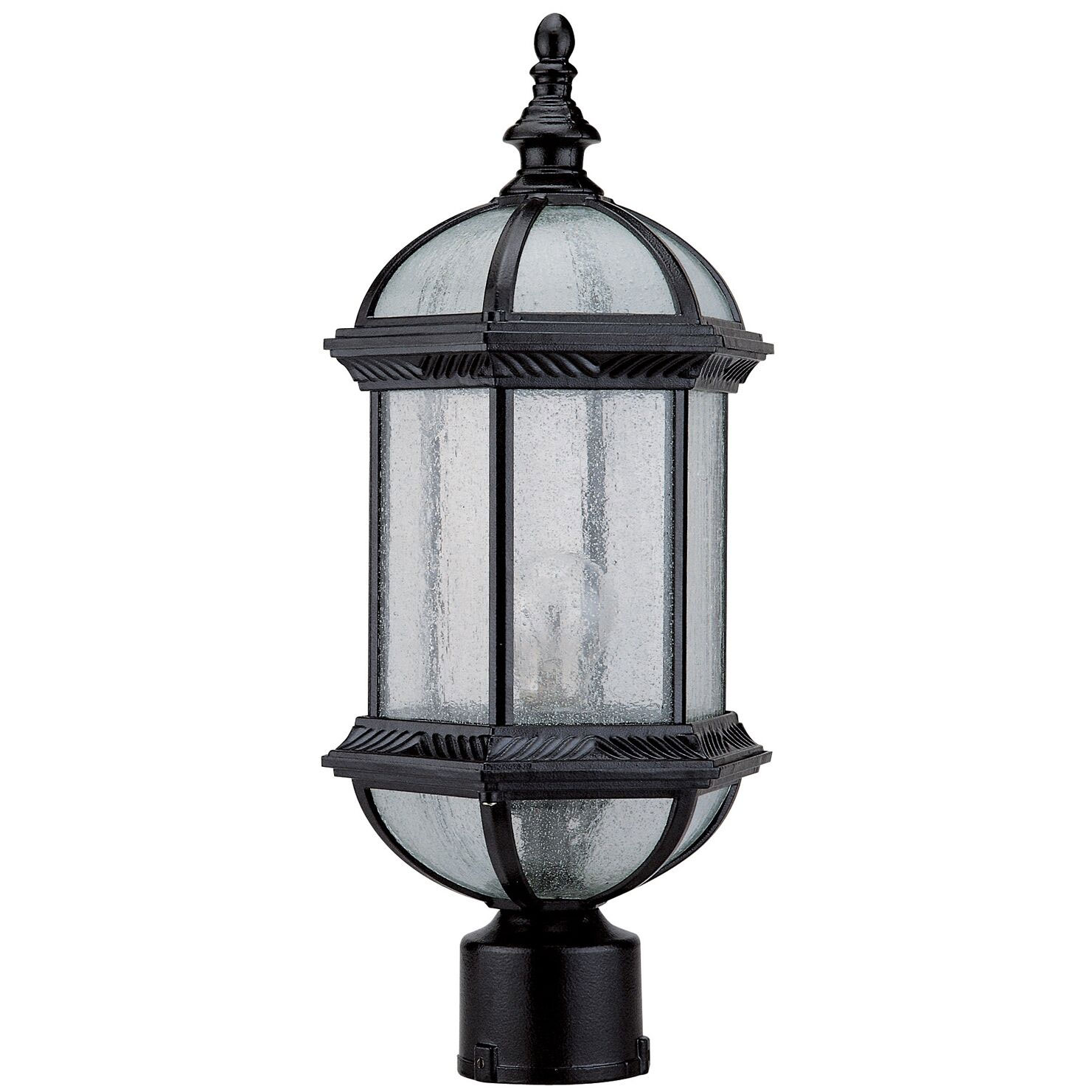 Hexagon Outdoor Post Mount Light by DVI Lighting | OCA1304BK