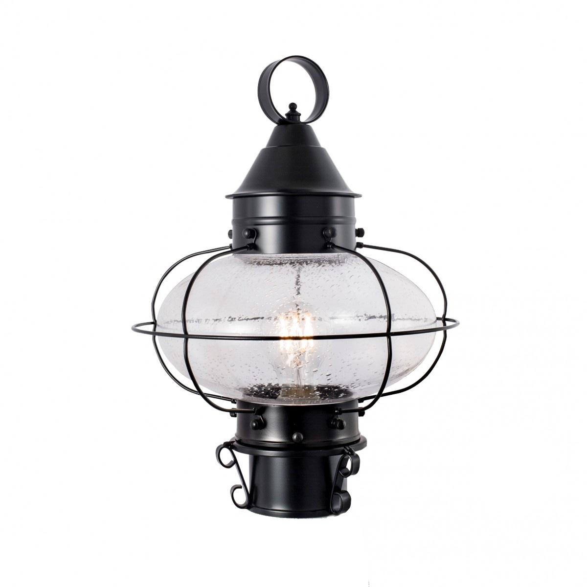 Cottage Onion Outdoor Post Light by Norwell Lighting | 1321-BL-SE ...