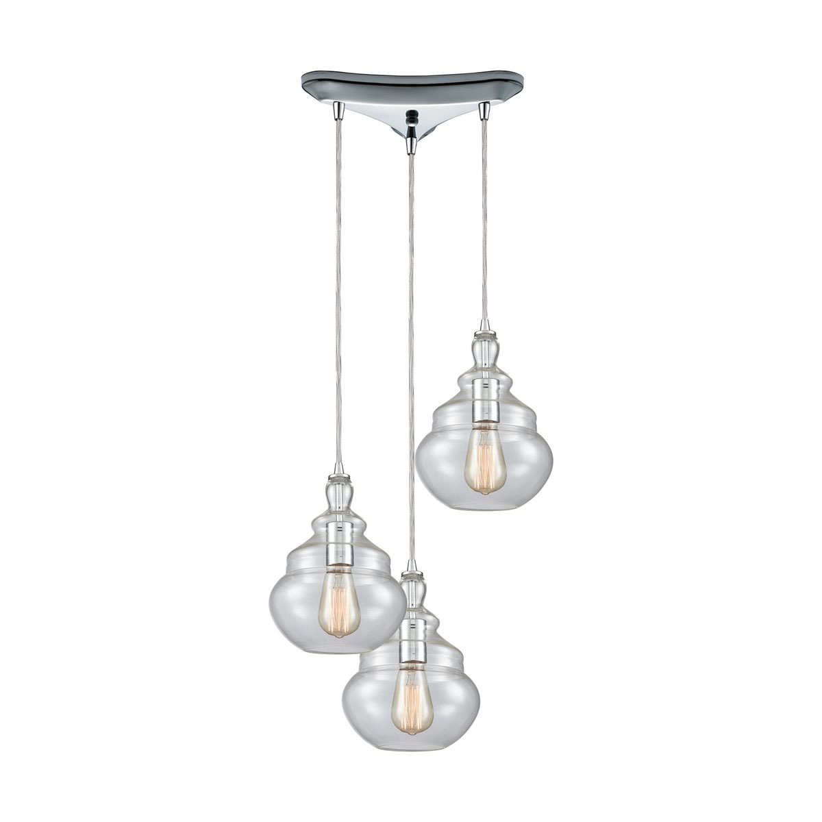 Tabor Triangle Pendant by Elk Lighting | 10562/3