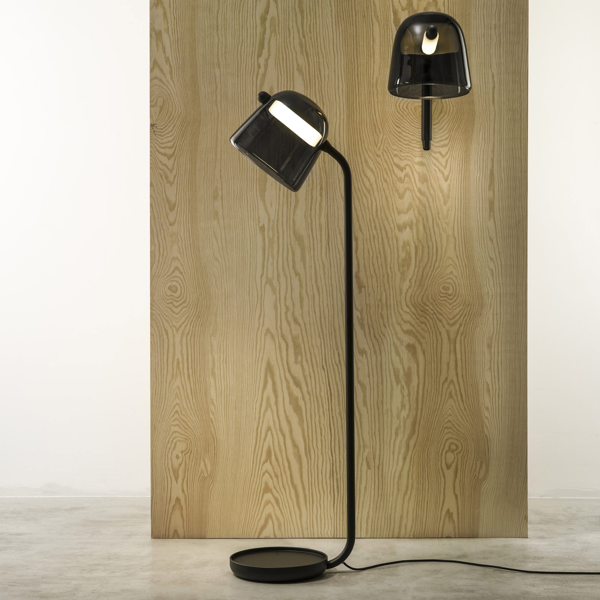 Mona Floor Lamp by Brokis | PC980-TRNS-CCS727-BKC | BIS666812