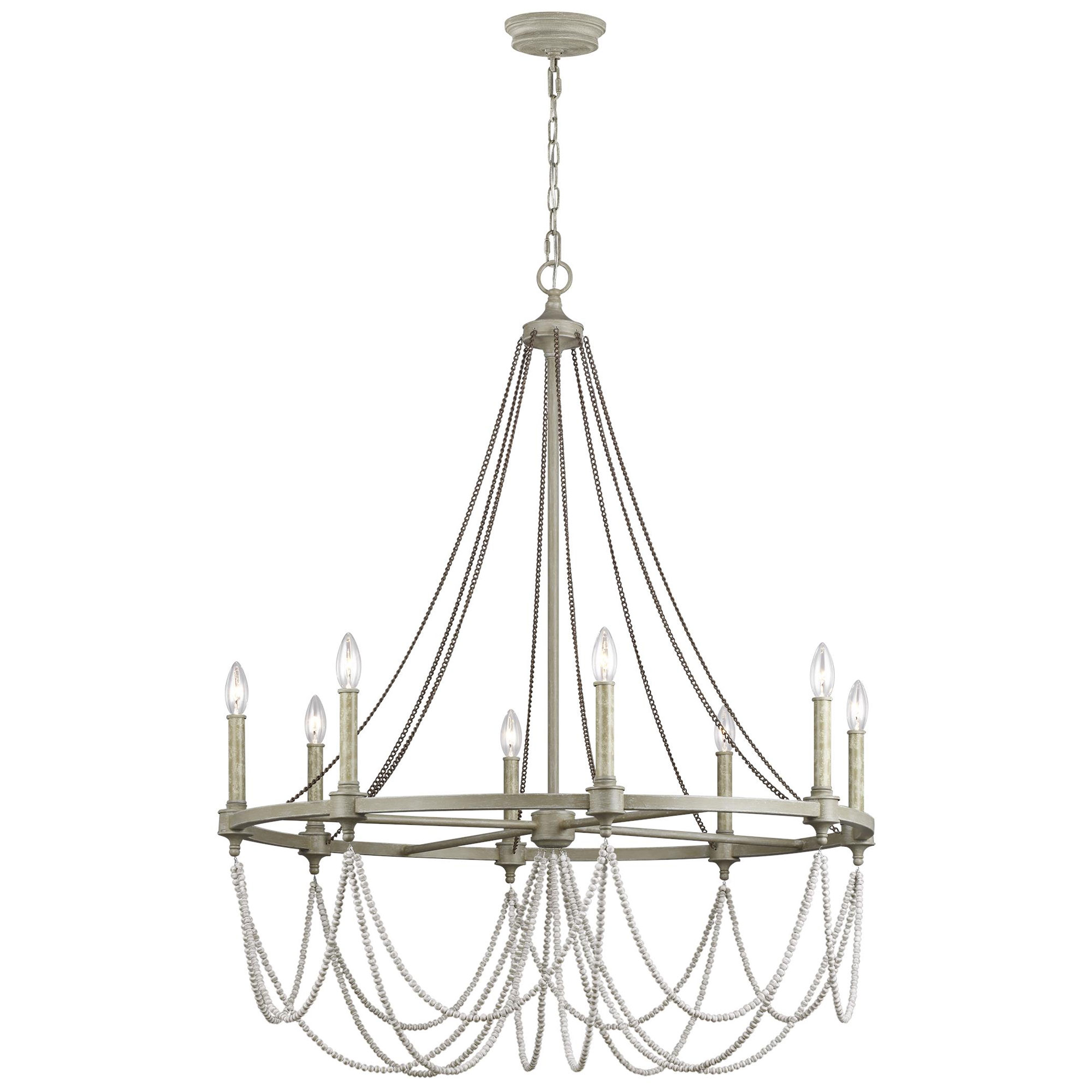 Beverly Chandelier by Visual Comfort Studio | F3332/8FWO/DWW | VCS669301