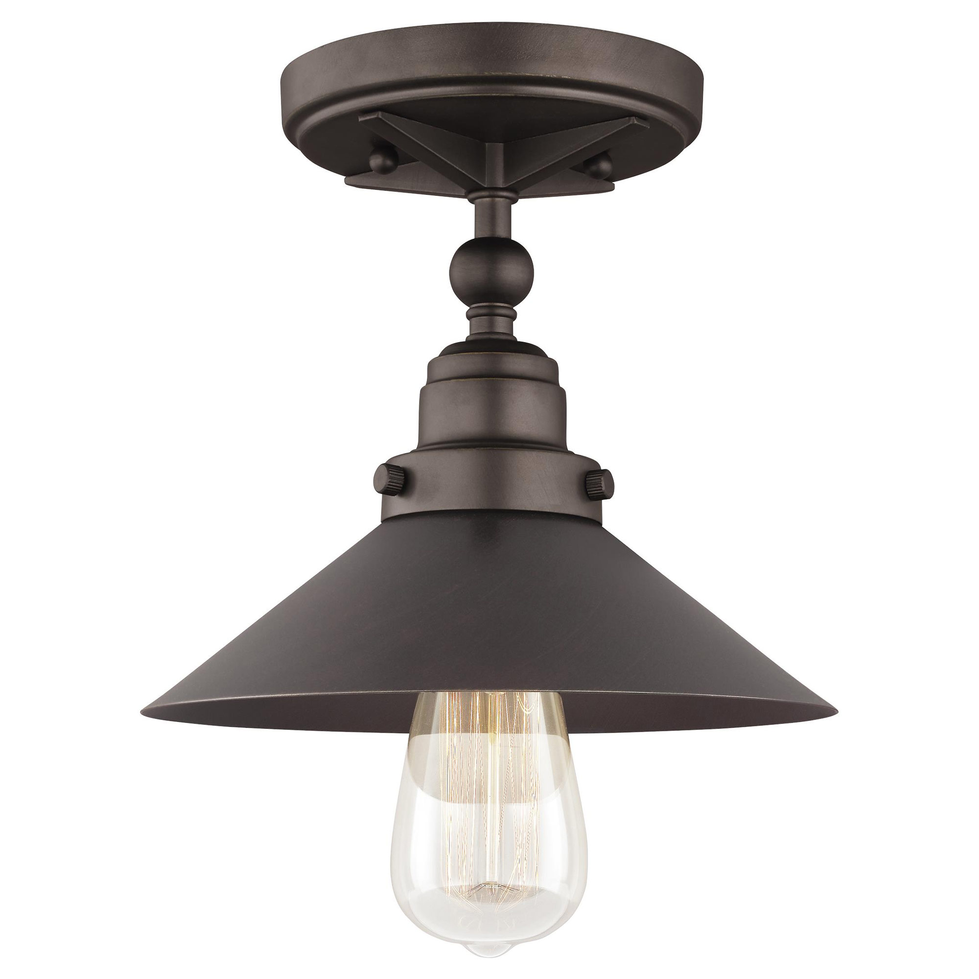 Hooper Semi Flush Ceiling Light by Feiss | FM525ANBZ