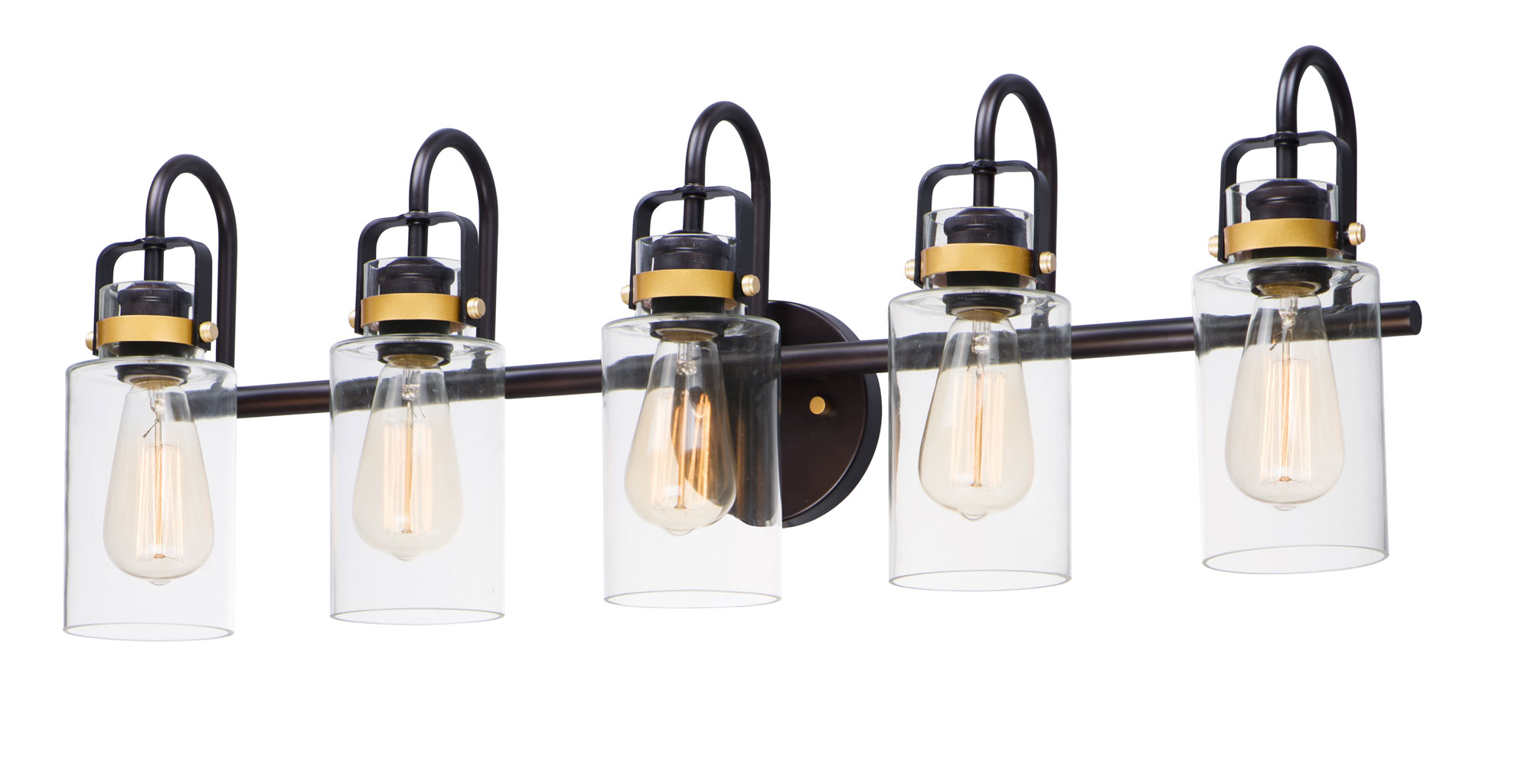Magnolia Bathroom Vanity Light by Maxim Lighting | 30173CLBZGLD | MAX669978