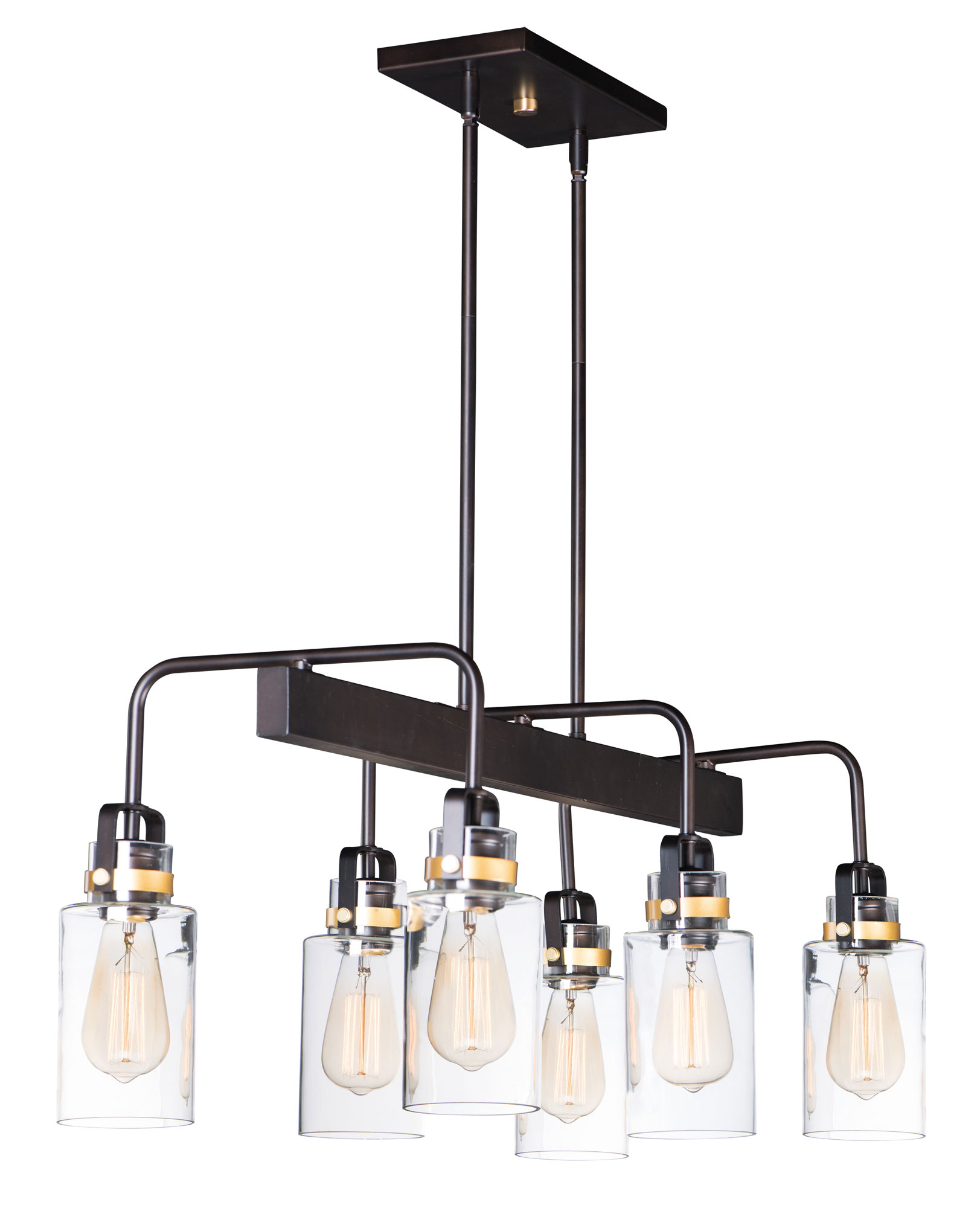 Magnolia Linear Pendant by Maxim Lighting | 30177CLBZGLD | MAX669980