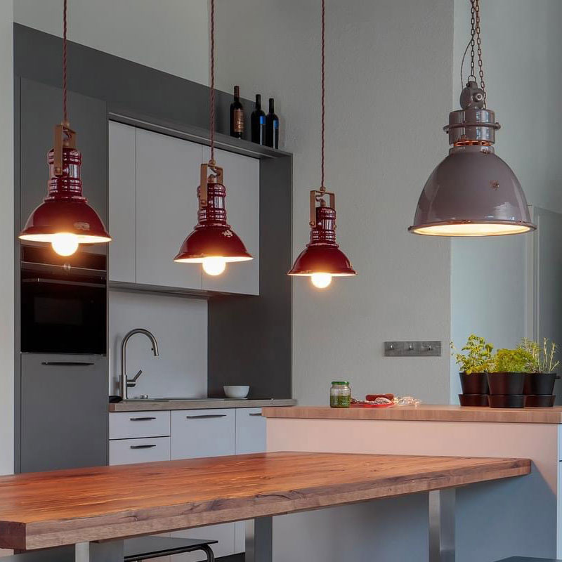 Industrial Dome Pendant by Ferroluce | C1755-VIT | FER1235120