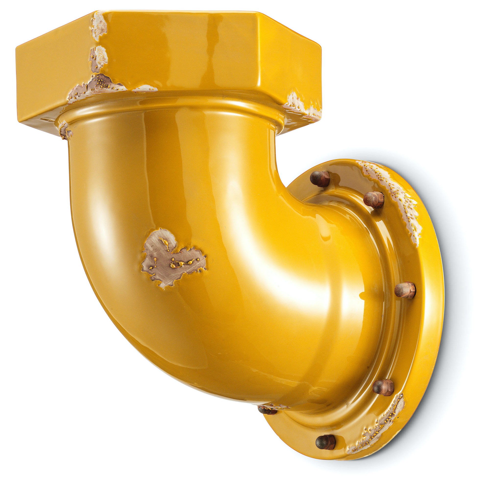 Industrial Pipe Wall Light by Ferroluce | C1810-VT-YLW | FER672883