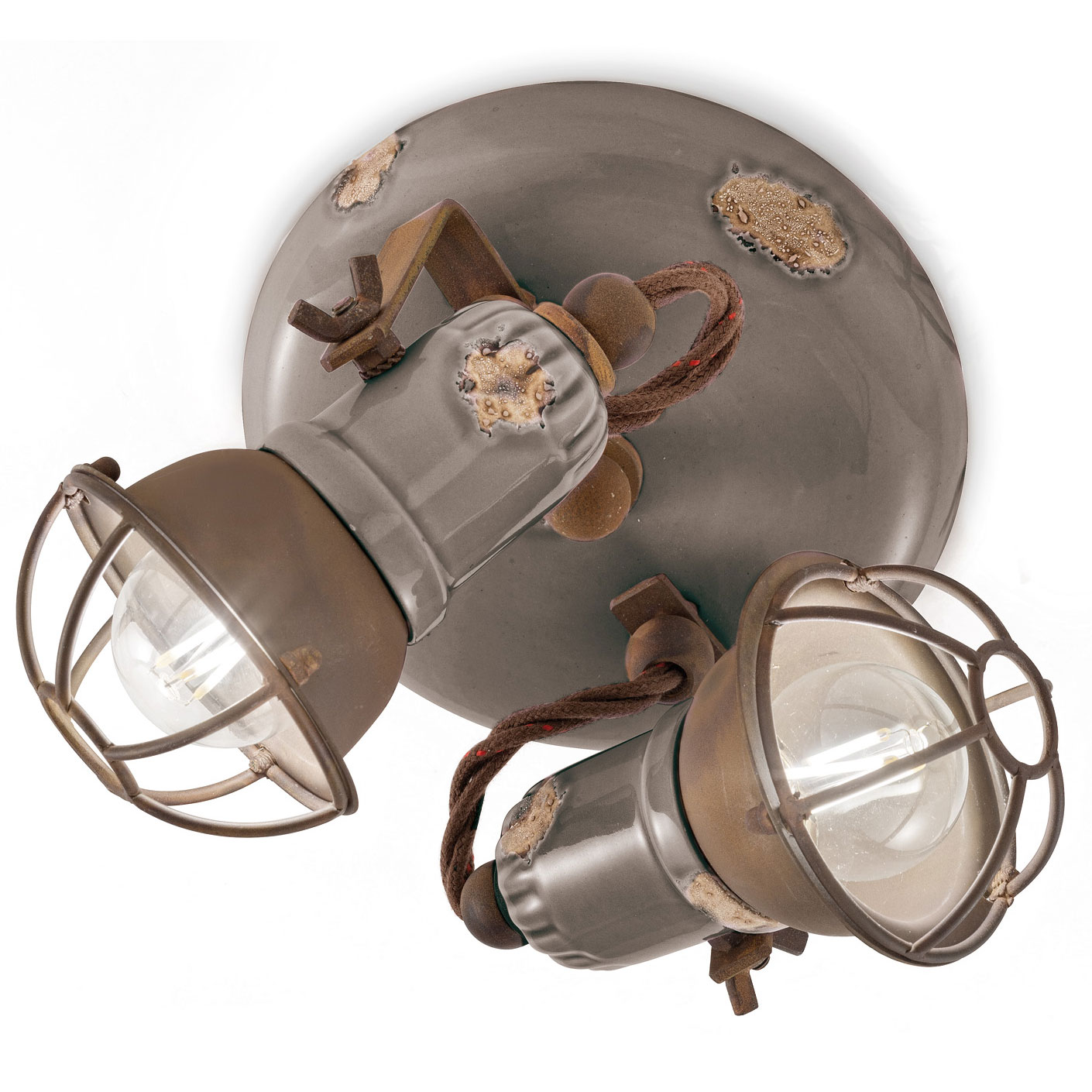 Loft Ceiling Light Fixture by Ferroluce | C1678/1-VIT | FER672960