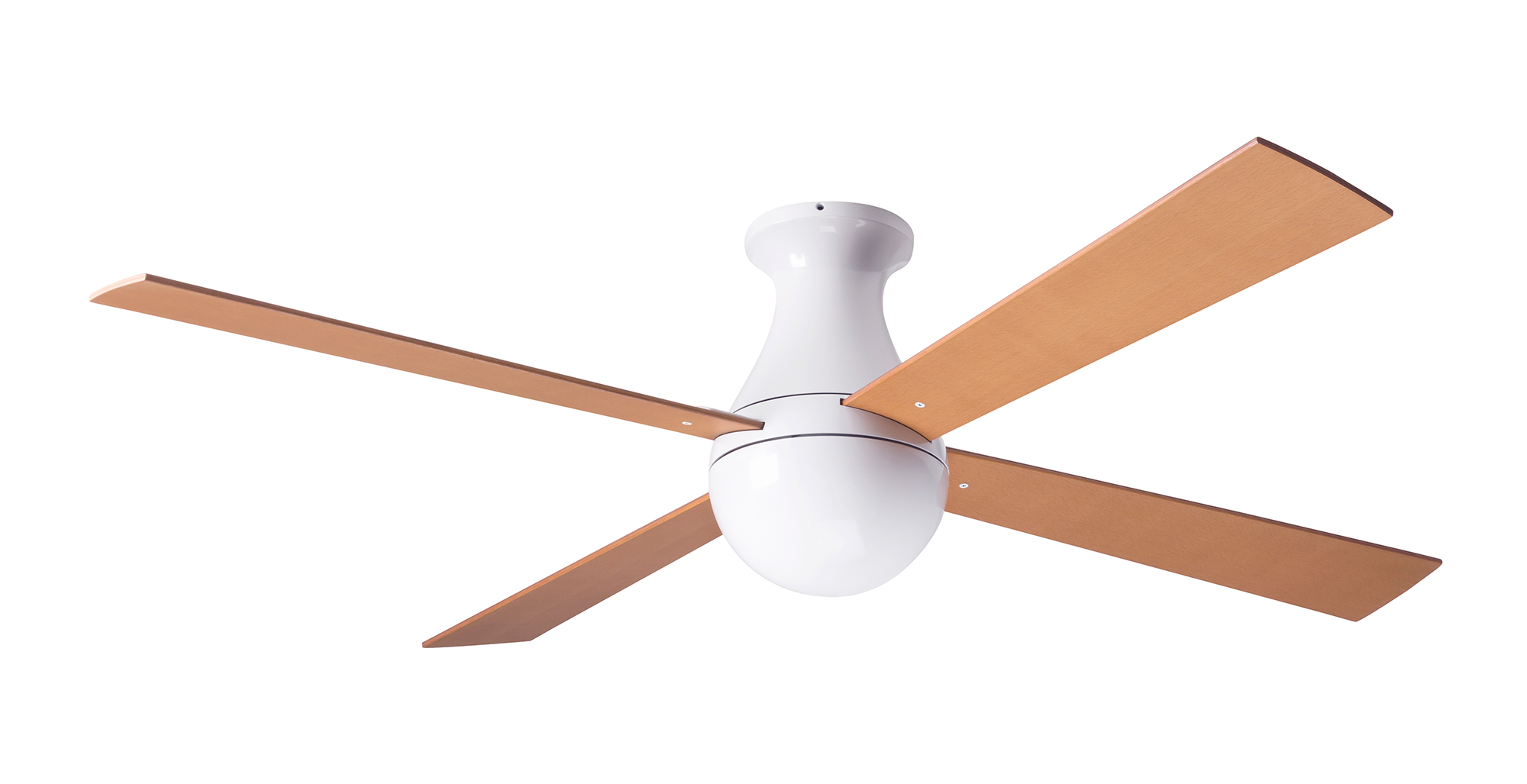Ball Flush Ceiling Fan by Modern Fan Co. | BAL-FM-GW-52-AL-NL-003 ...