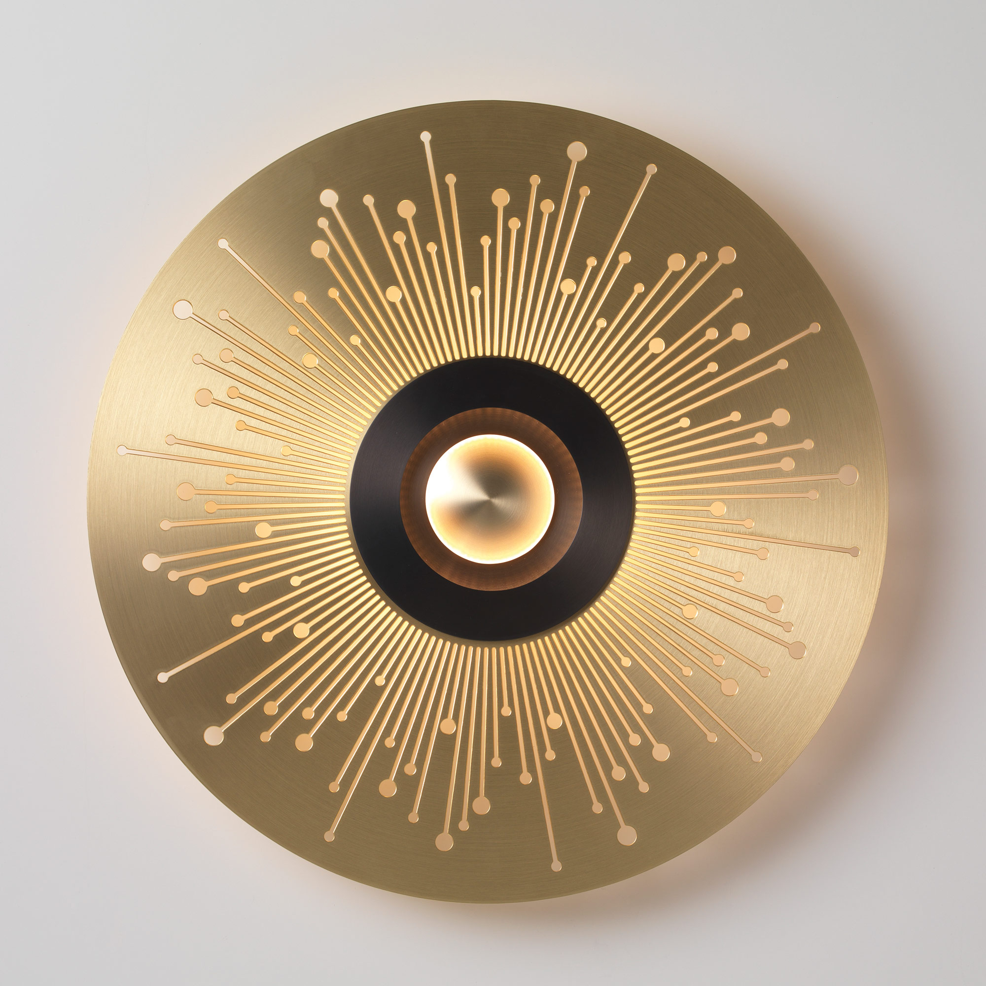 Earth Sun Wall / Ceiling Light by CVL Luminaires | APSUN440SBSG | CVL770062