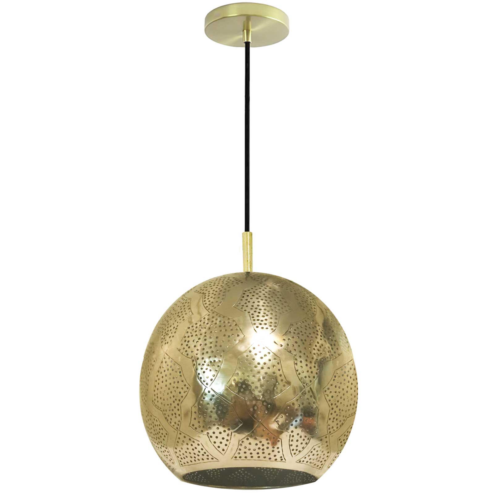 Warda Pendant by Dounia Home | WARDA-PEND-6-BRS | DOU861799