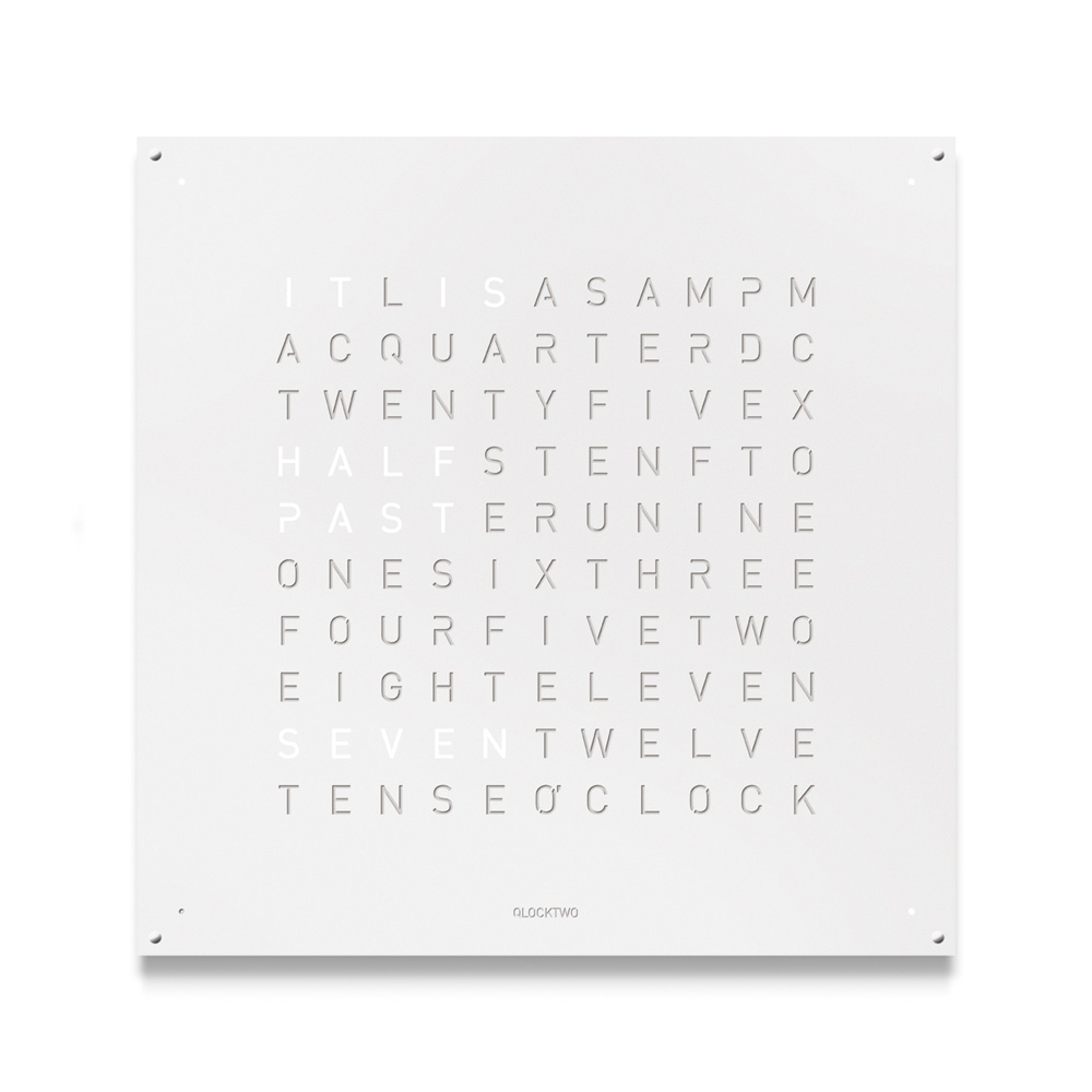 Qlocktwo 180 Wall Clock Special Edition by Qlocktwo by Biegert & Funk ...