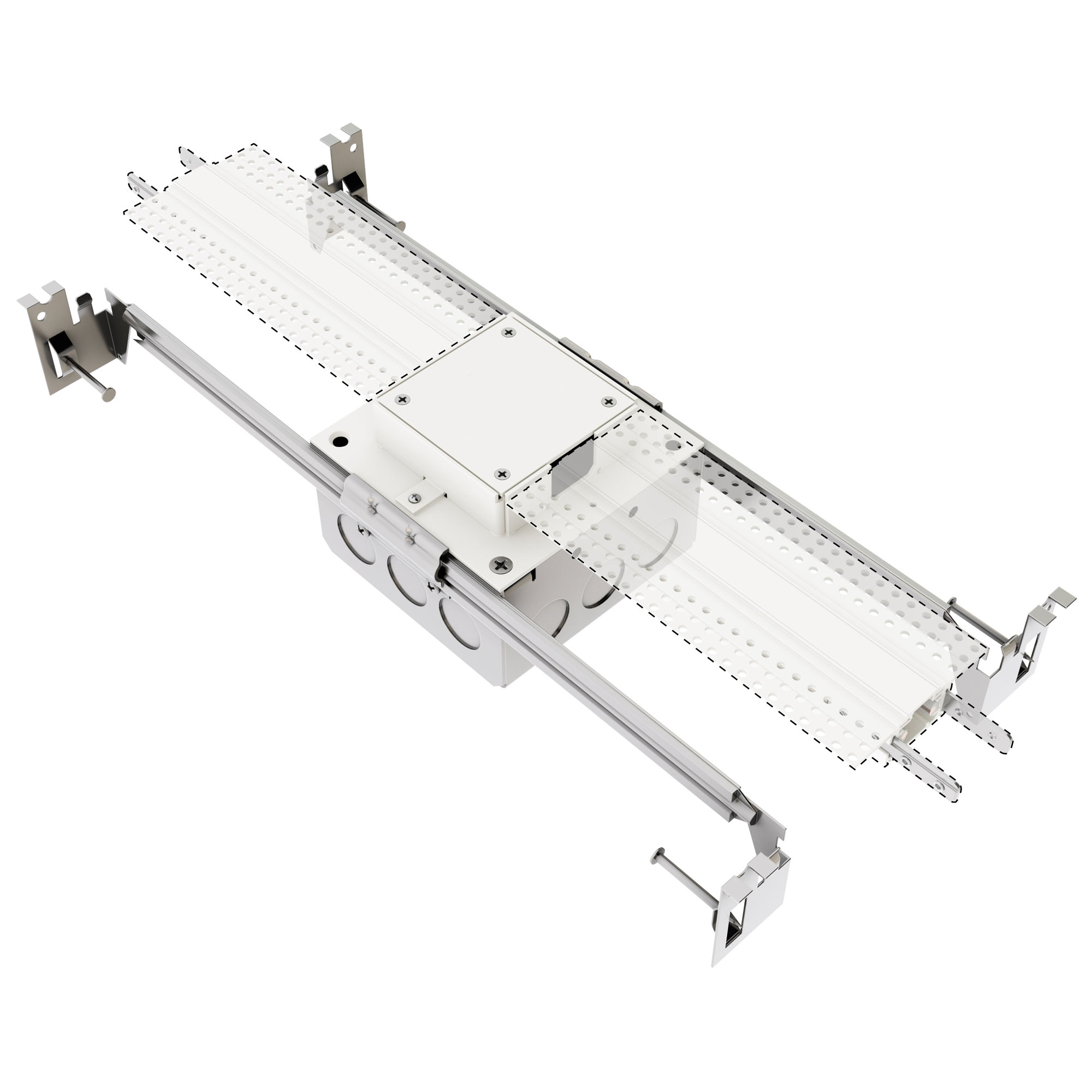 TruTrack Center Dual Power Feed by PureEdge Lighting | TR24-CP1-3SQ-RT ...