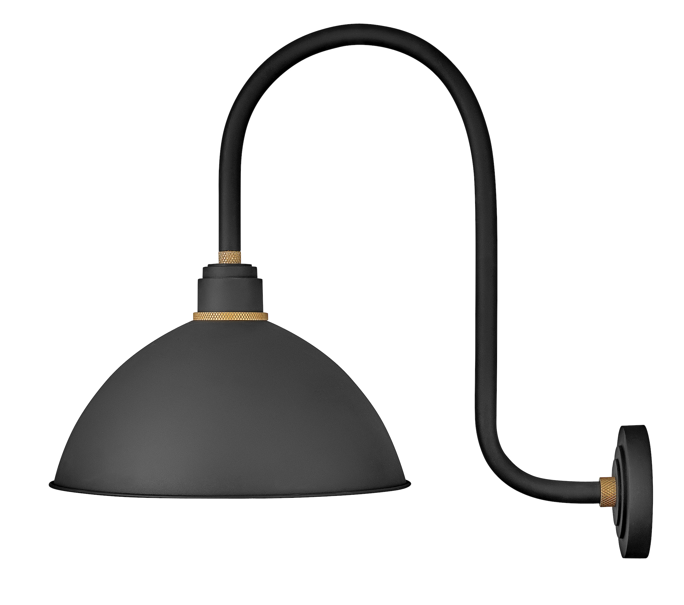 Foundry Outdoor 16 inch Dome Shade Hook Arm Wall Light by Hinkley ...